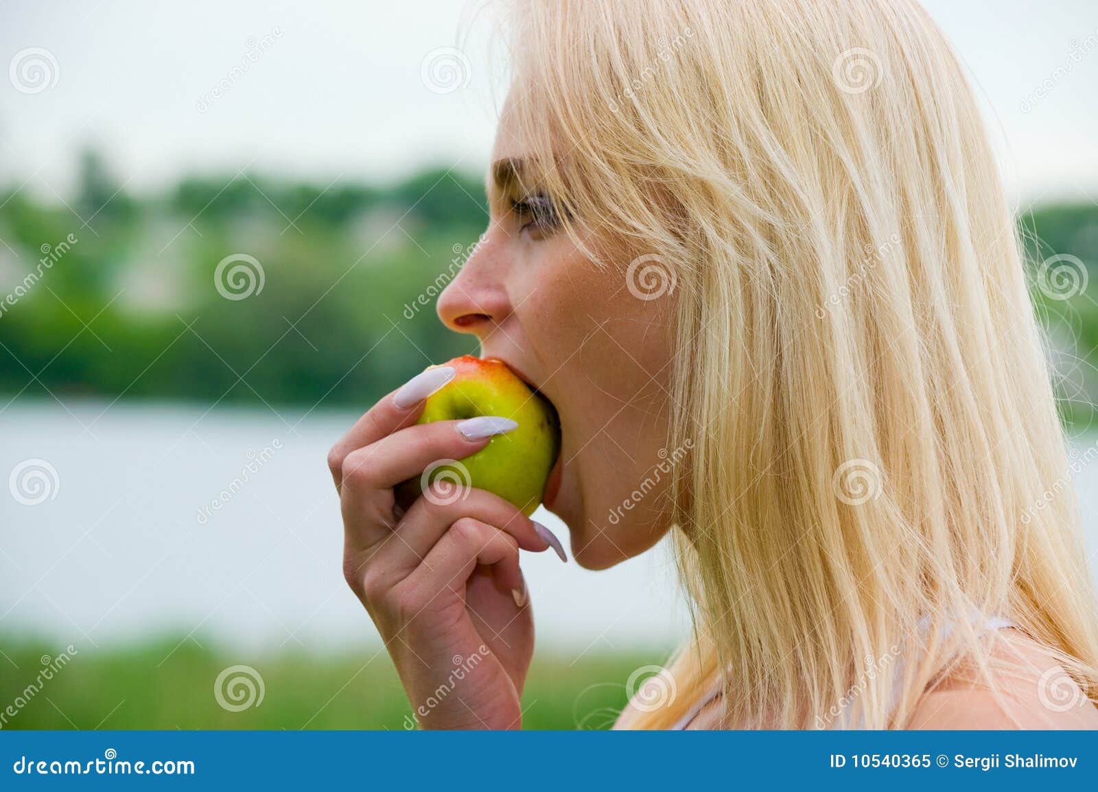 Sweet apple stock image. Image of healthy, grass, adult - 10540365