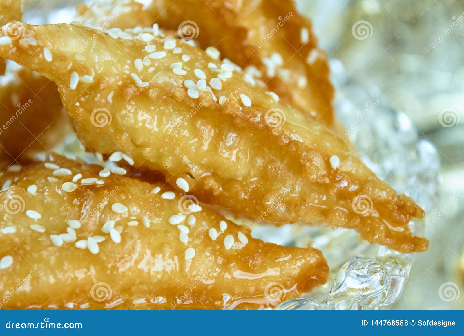 Sweet Arabic Algerian Samsa Samosa Stock Photo - Image of cuisine ...