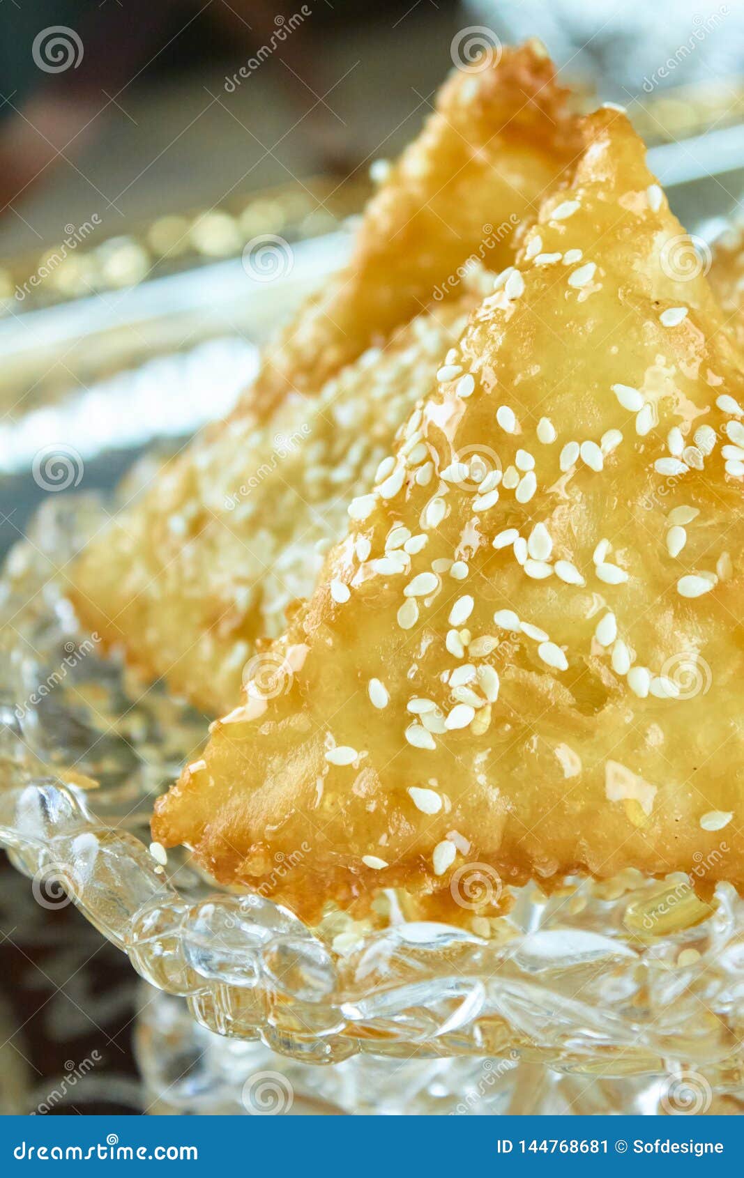 Sweet Arabic Algerian Samsa Samosa Stock Image - Image of fresh, indian ...