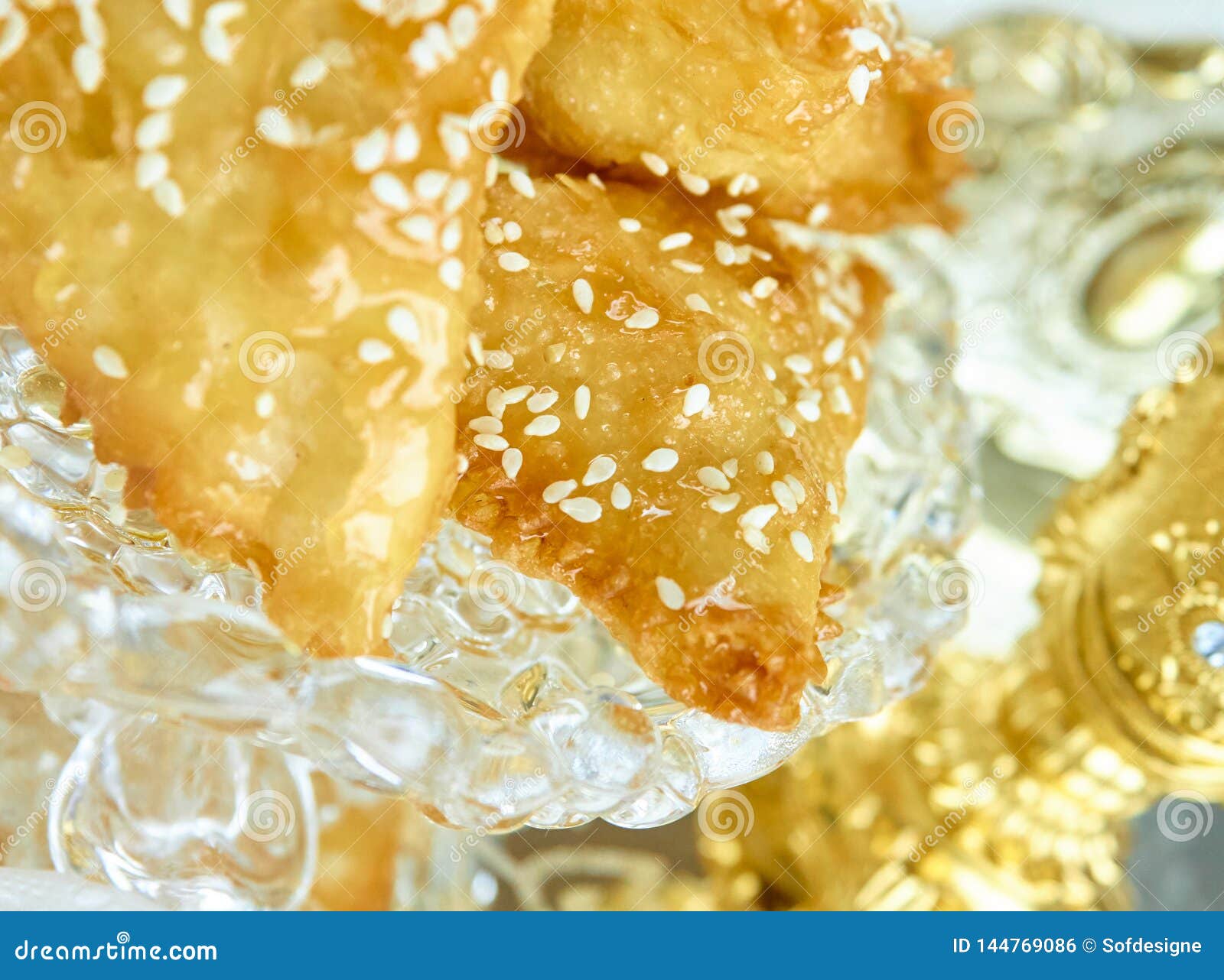 Sweet Arabic Algerian Samsa Samosa Stock Photo - Image of iftar, cooked ...