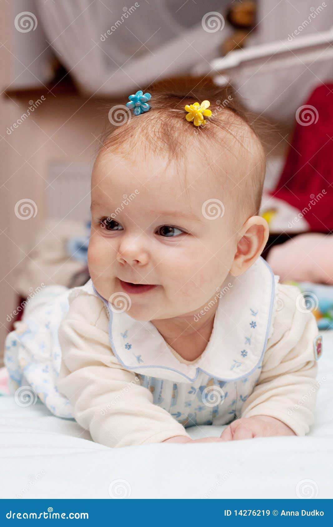 Sweet baby girl stock image. Image of infancy, little - 14276219