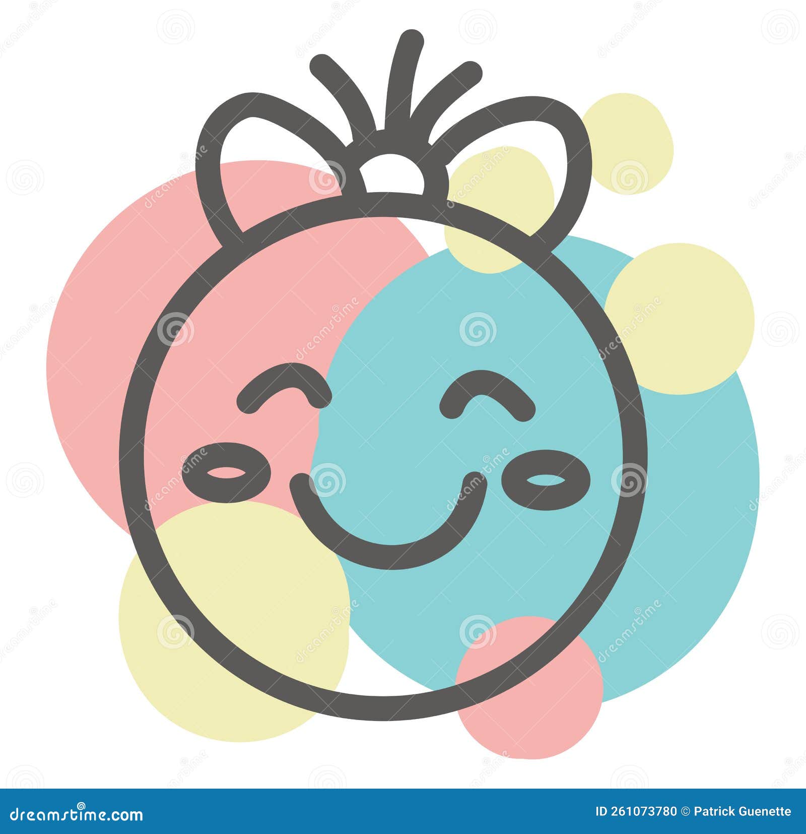 Sweet baby, icon stock vector. Illustration of baby - 261073780