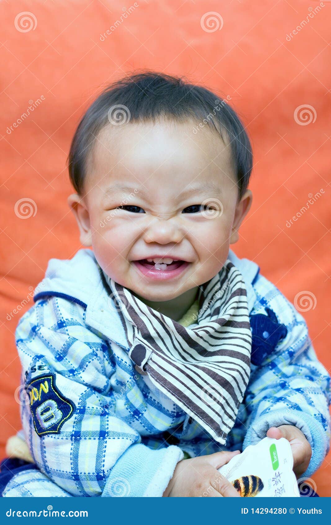 Sweet baby smiling stock photo. Image of education, close - 14294280