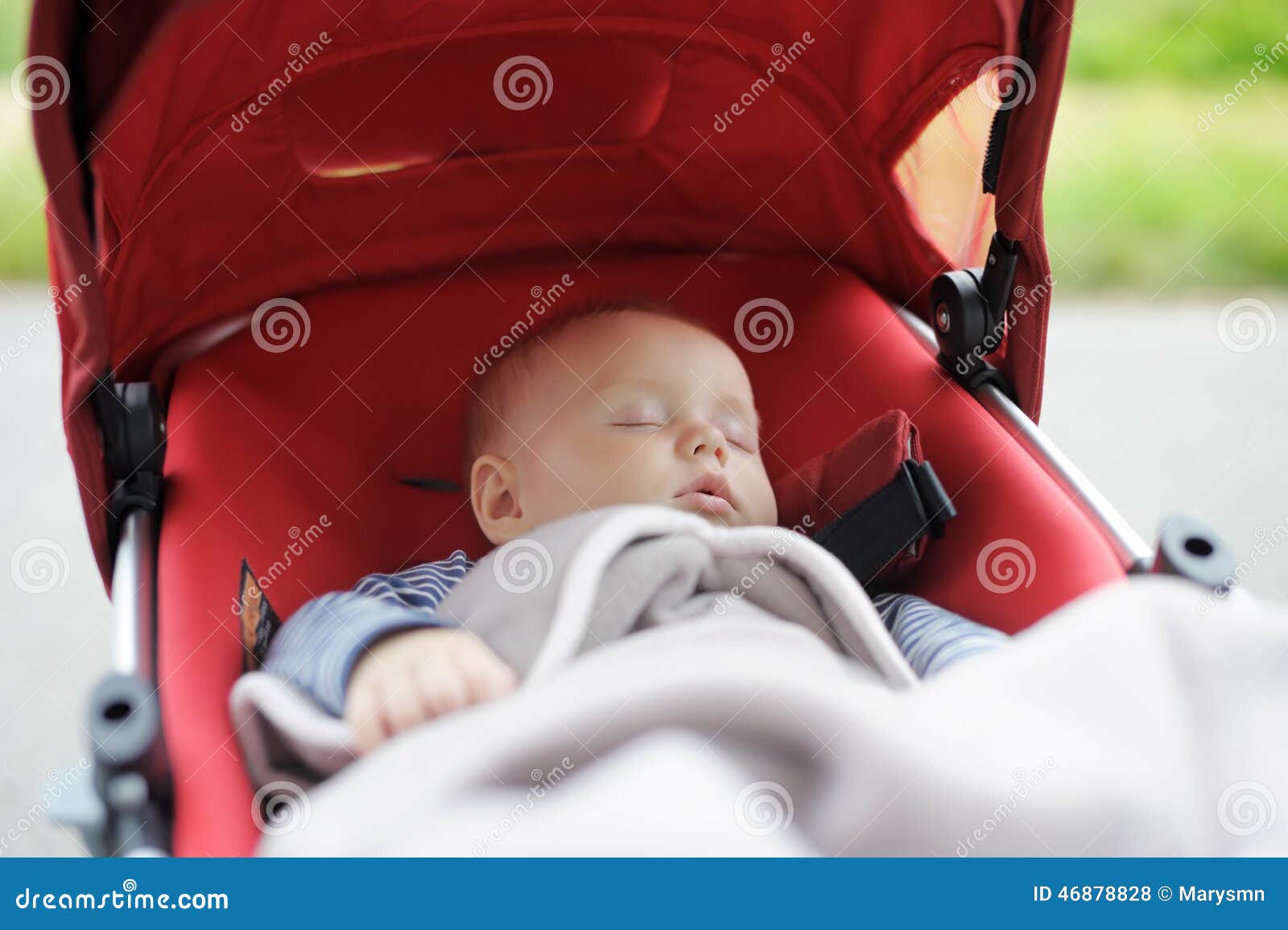 Sweet baby in stroller stock photo. Image of dream, caucasian - 46878828