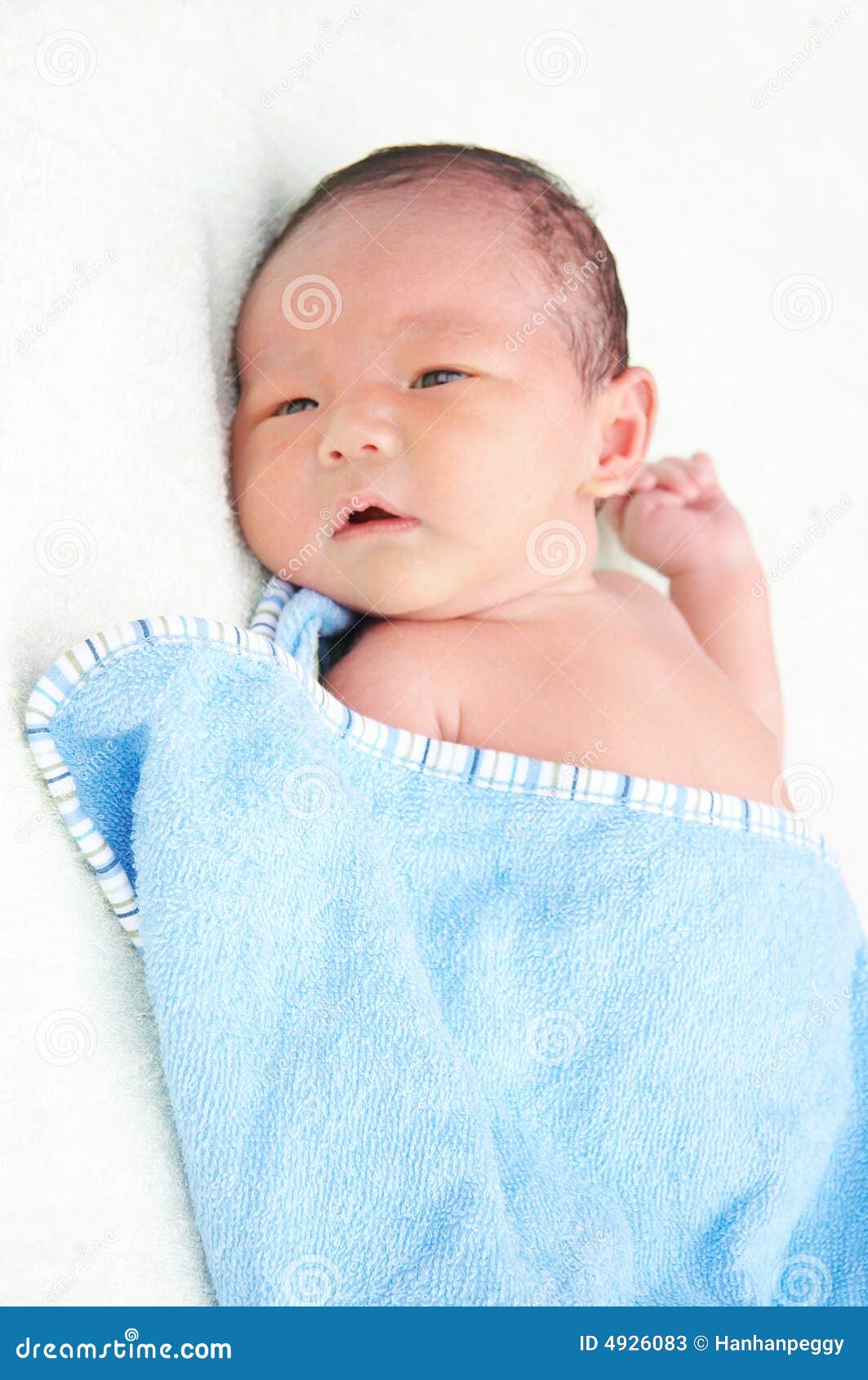 Sweet baby wrapped stock image. Image of birthday, generations - 4926083