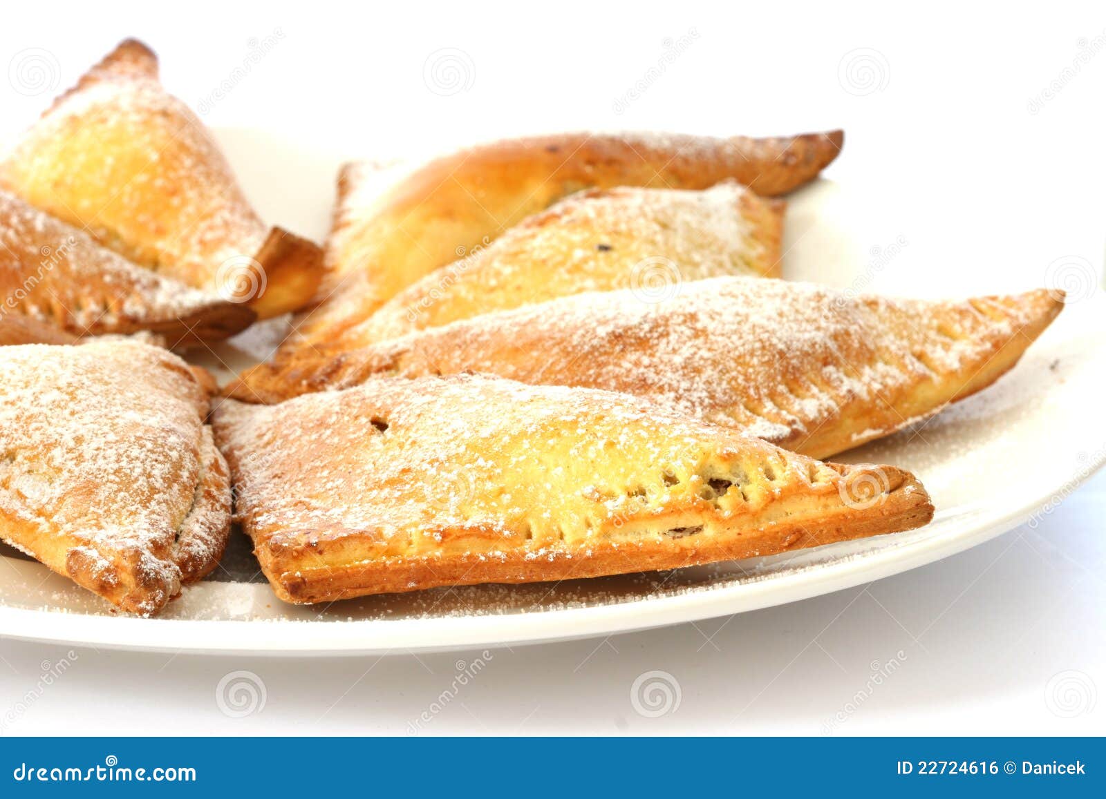 Sweet Baked Pastry Triangles Stock Photo - Image of brown, triangle ...