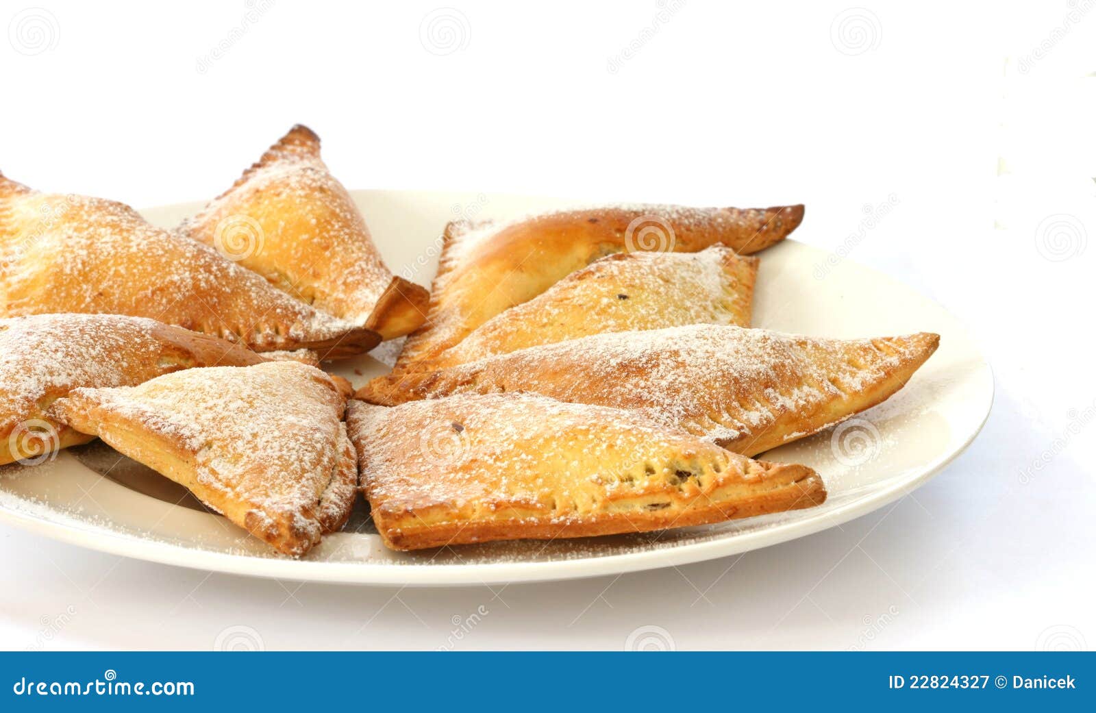 Sweet Baked Pastry Triangles Stock Image - Image of brown, pastry: 22824327