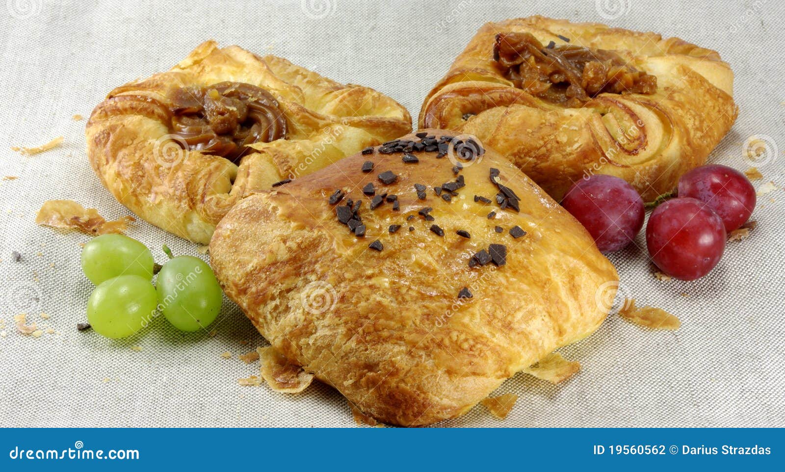 Sweet Bakery Buns and Grapes Stock Photo - Image of biscuit, delicious ...