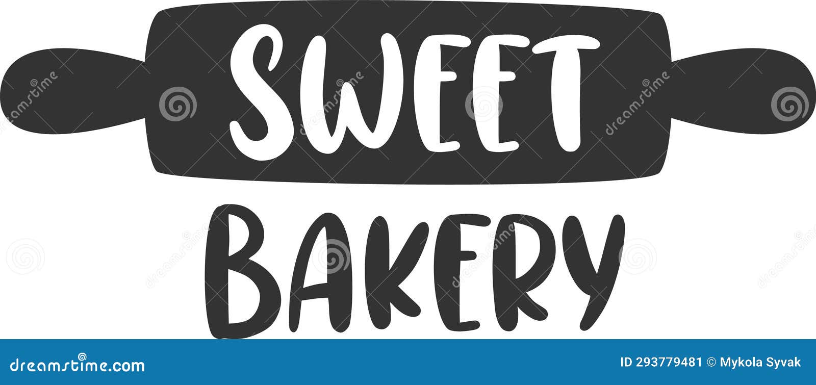 Sweet Bakery Rolling Pin Logo Stock Vector - Illustration of vector ...