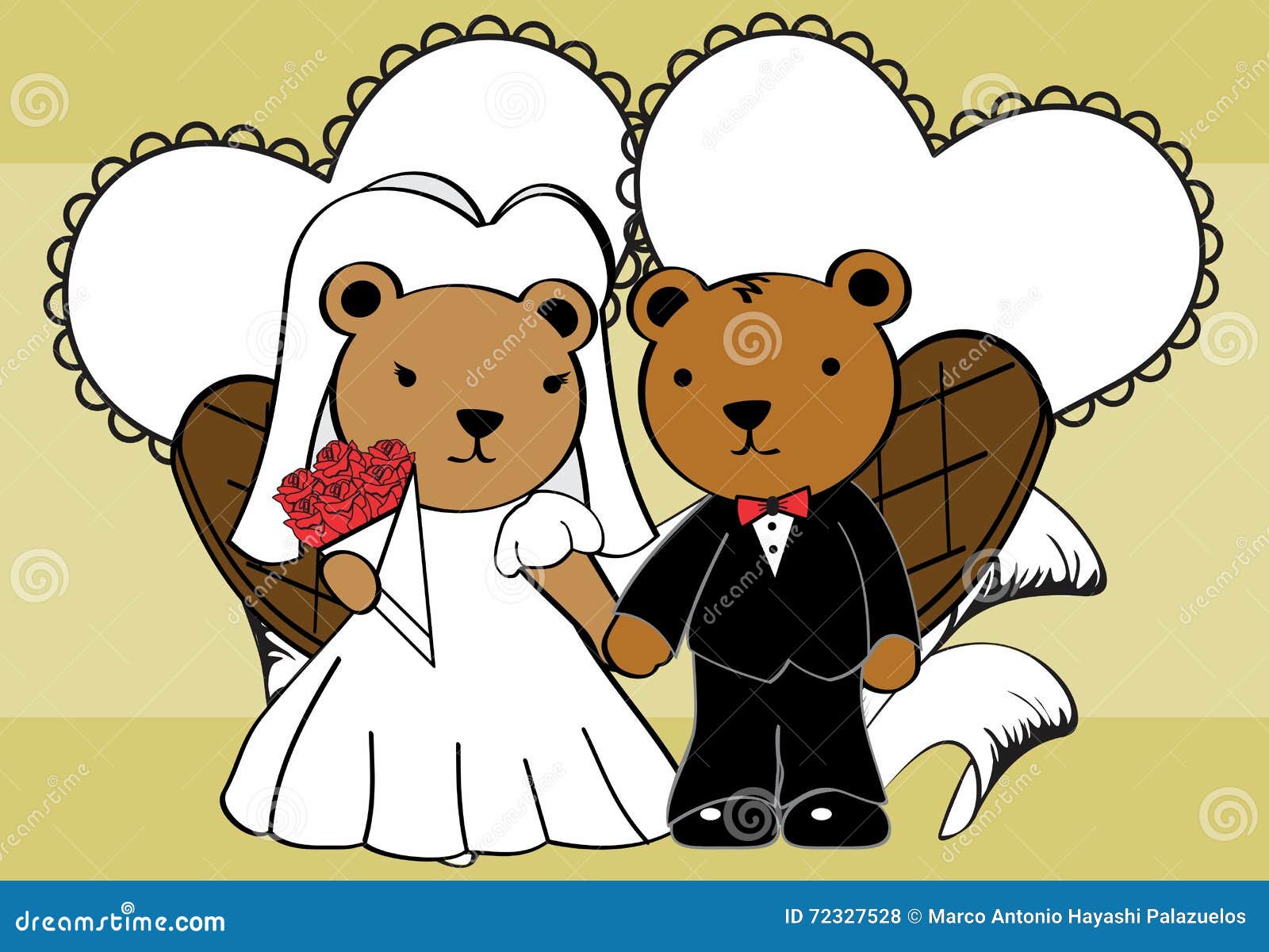 Pig Married Cartoon Background | CartoonDealer.com #48229115