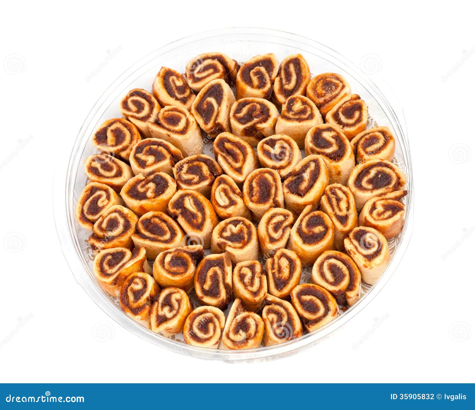 Sweet biscuits in a box stock photo. Image of calorie - 35905832