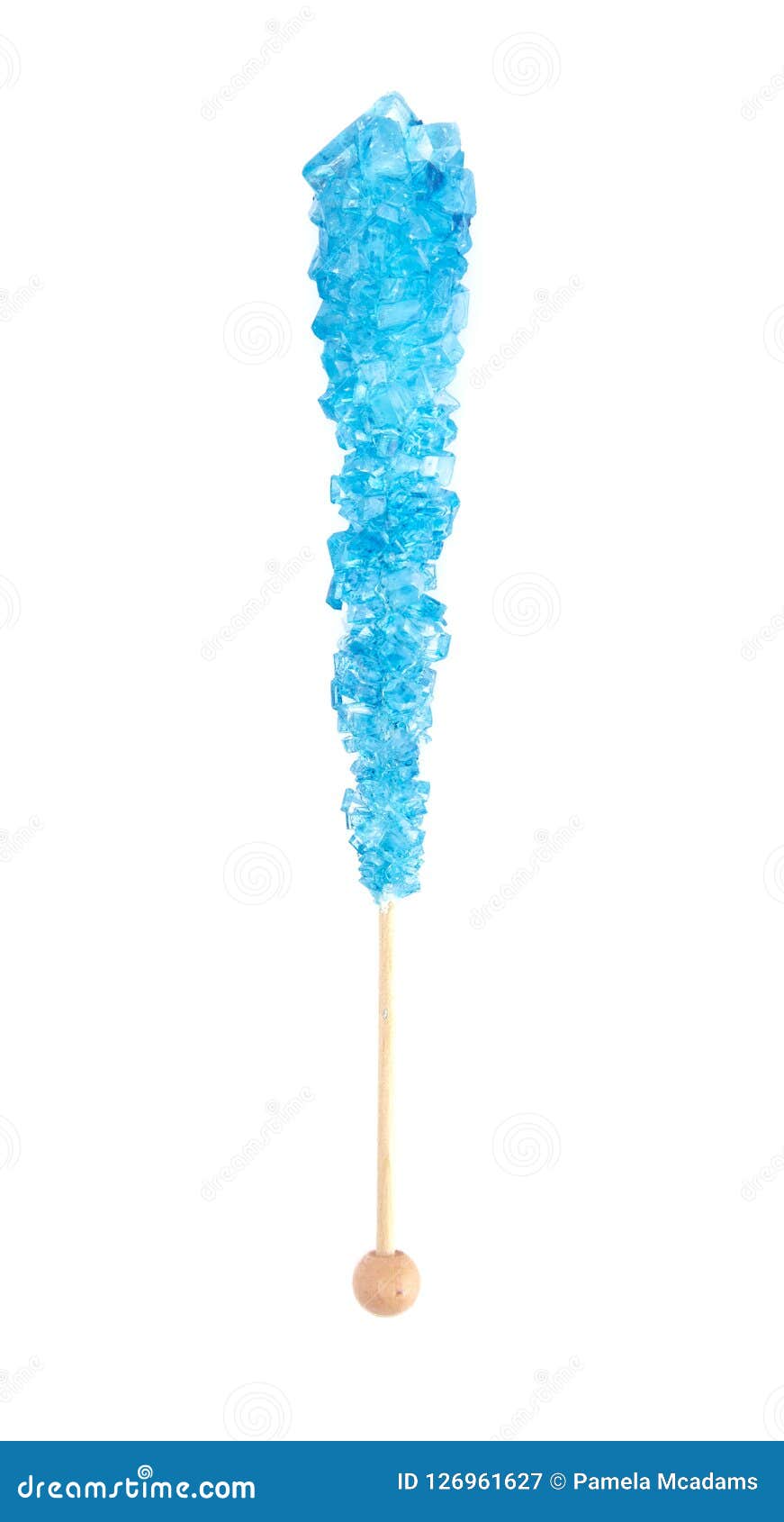 Blue Rock Candy on a Stick stock image. Image of stone - 126961627