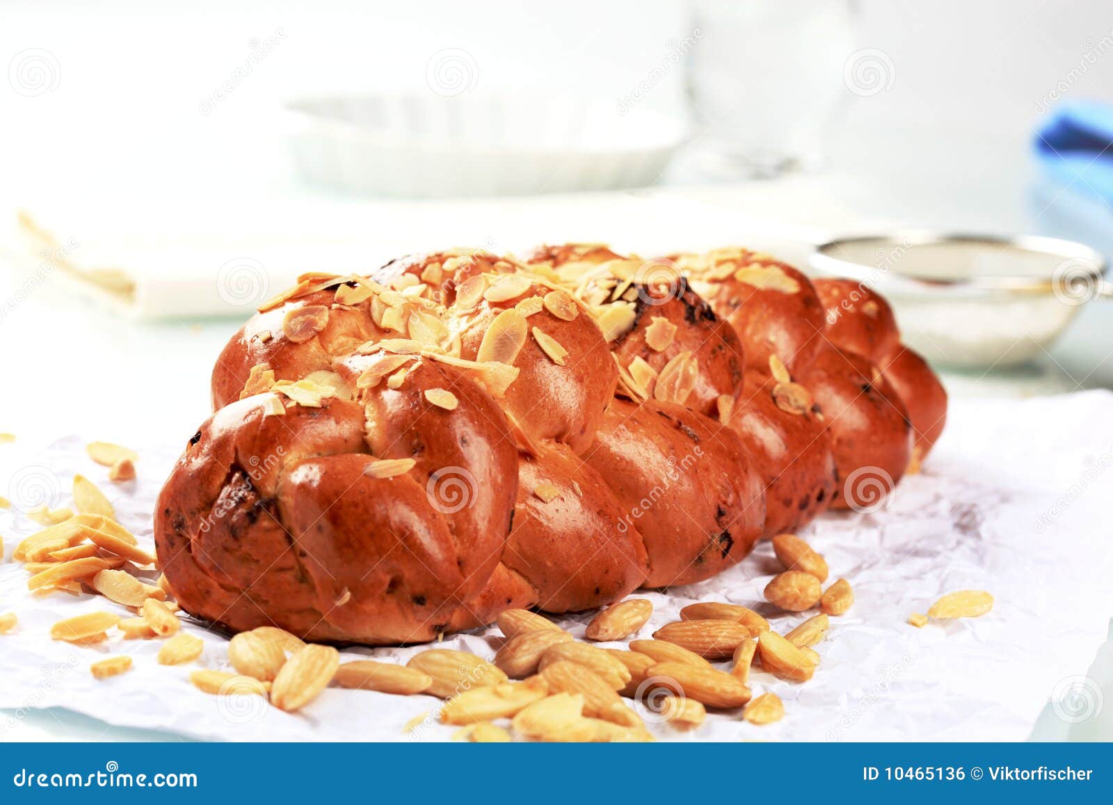 Sweet braided bread stock photo. Image of bread, baked - 10465136