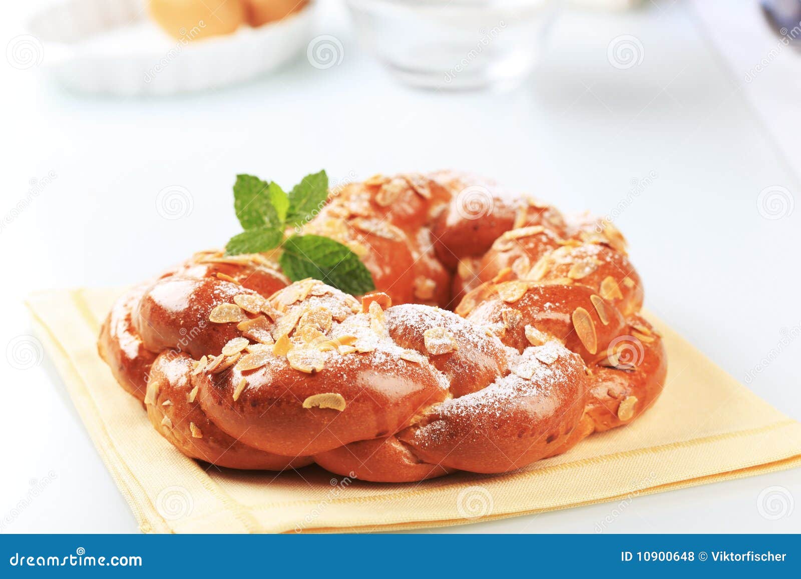 Sweet Braided Bread Stock Image | CartoonDealer.com #14032801