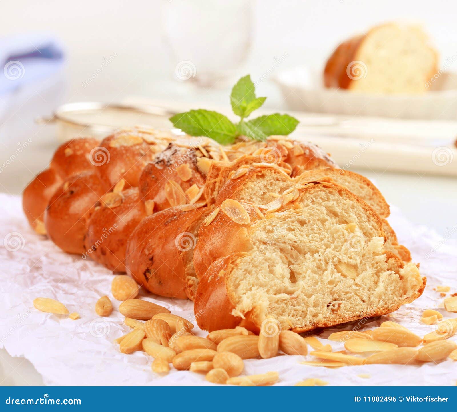 Sweet Braided Bread Stock Image | CartoonDealer.com #14032801