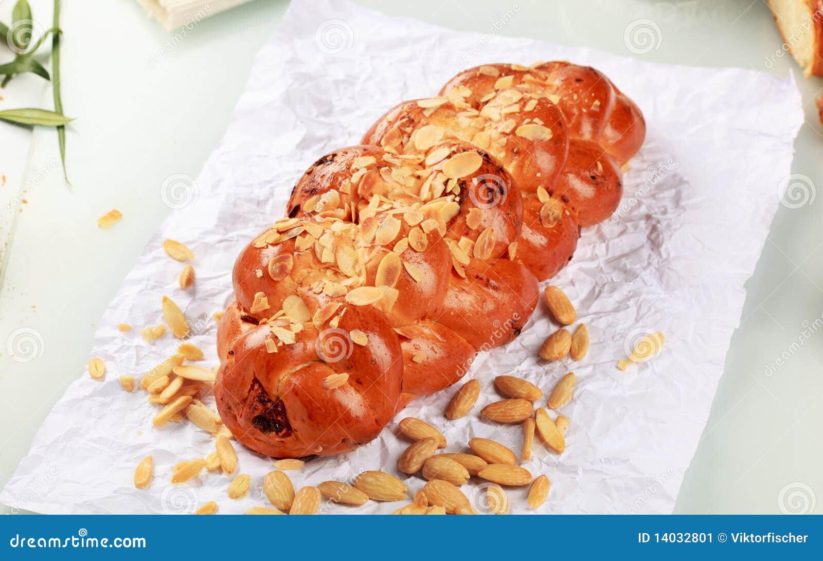 Sweet Braided Bread Stock Image | CartoonDealer.com #14032801