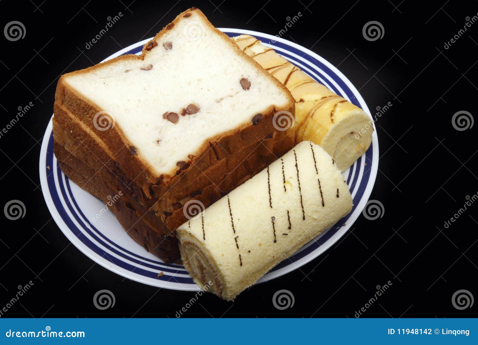 Sweet bread and cake stock photo. Image of blue, pile - 11948142