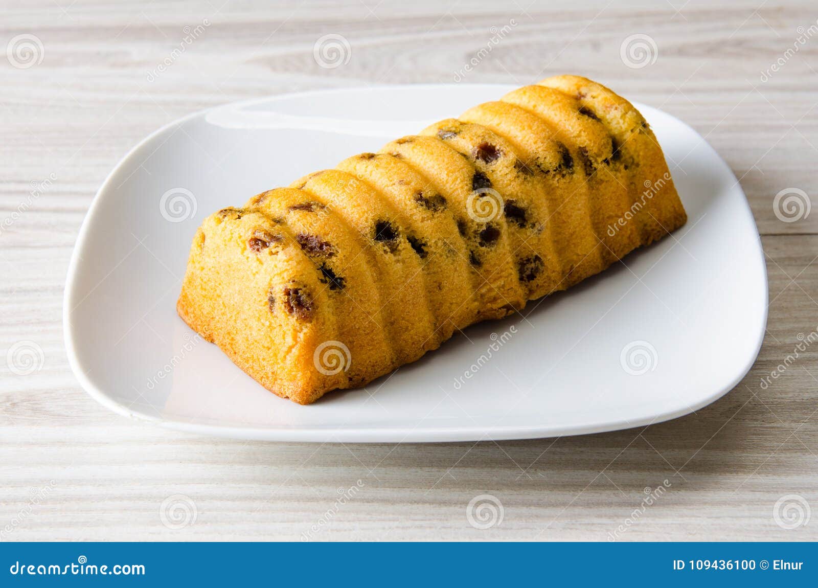 The Sweet Bread with Raisins Baked for Christmas Stock Photo - Image of ...