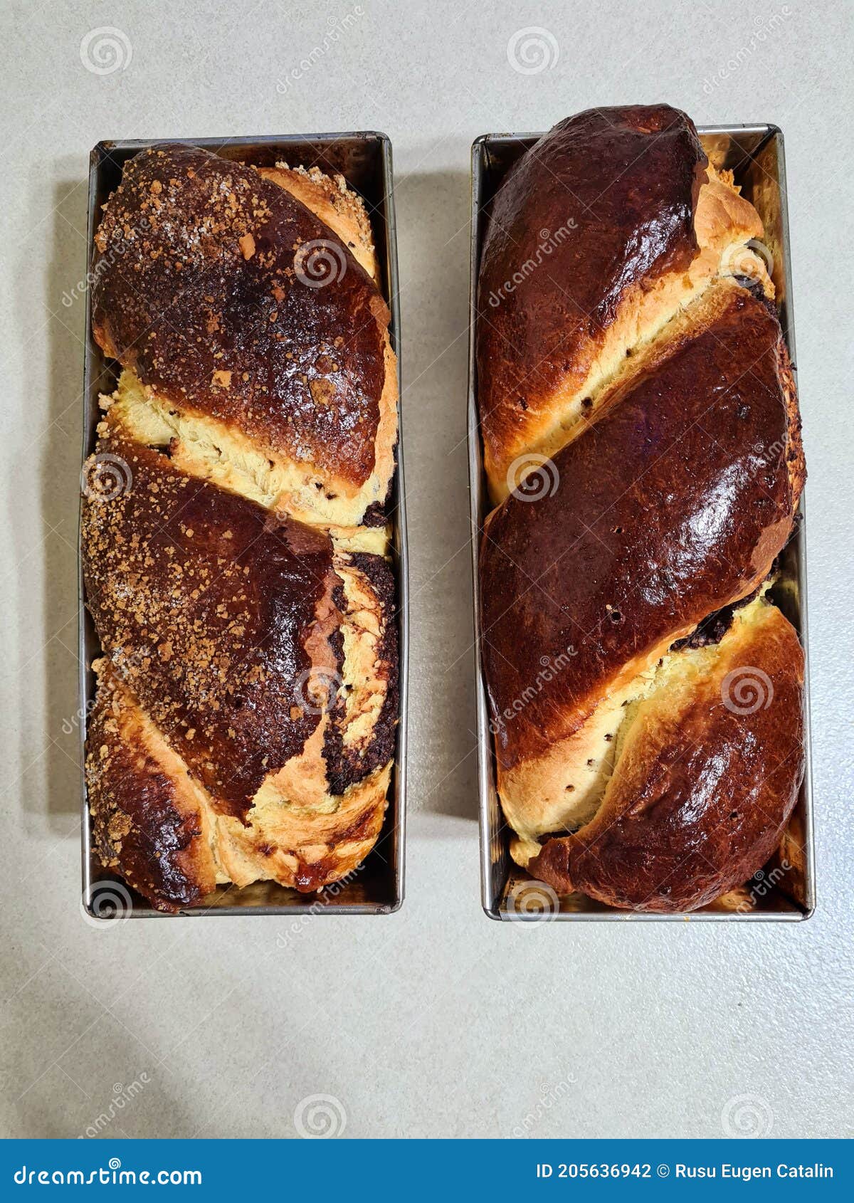 Sweet Bread Traditional Cake Dairy Cozonac Stock Photo - Image of food ...