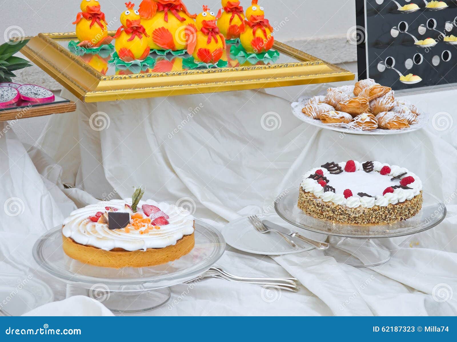 Sweet Buffet. stock image. Image of cream, icing, ceremony - 62187323