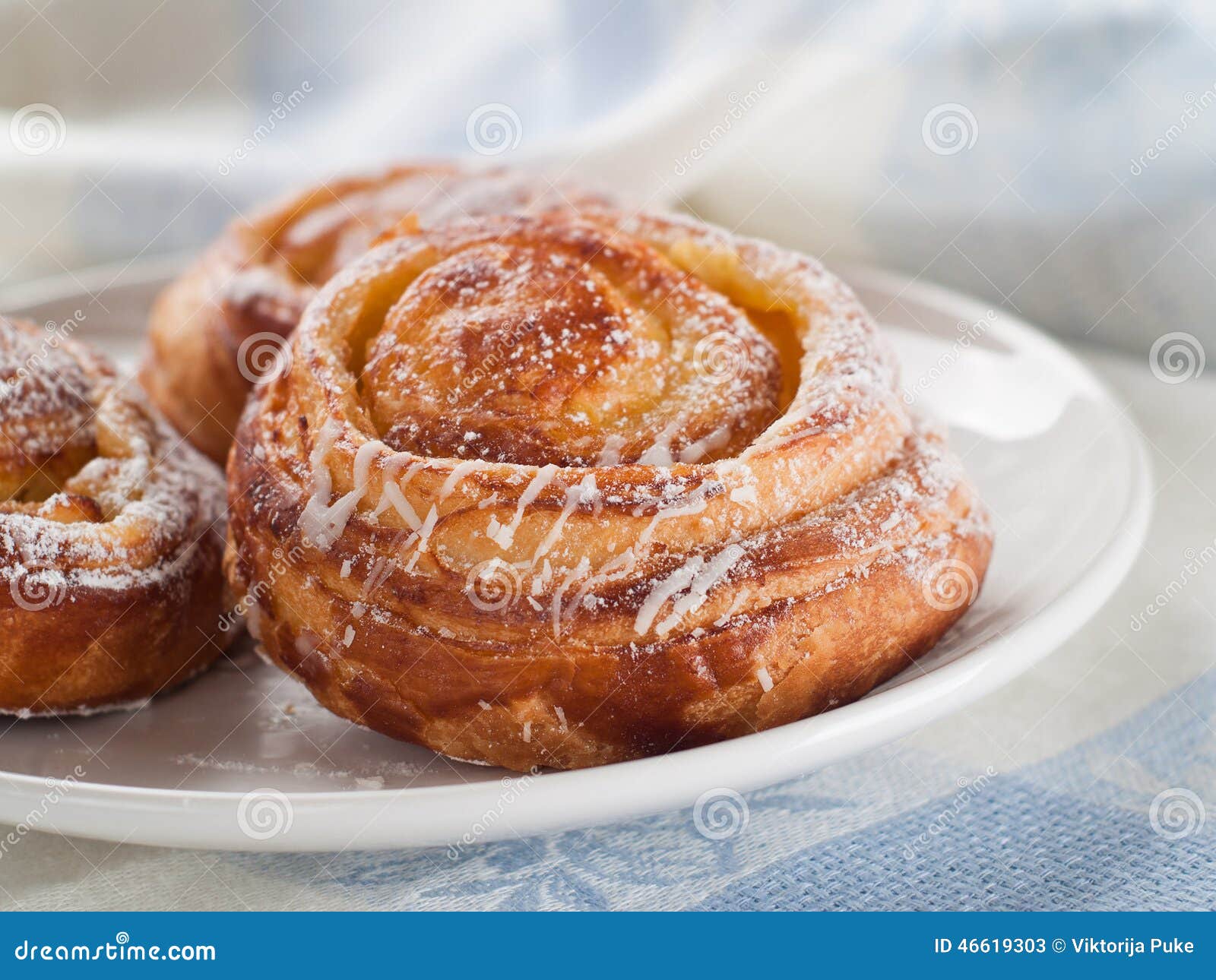 Sweet bun stock image. Image of sugar, breakfast, brown - 46619303