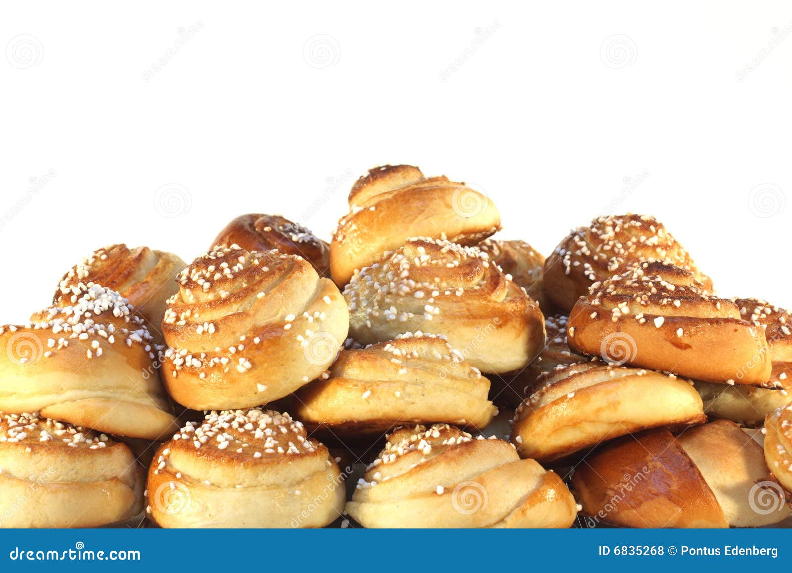 Sweet buns in bunch stock photo. Image of isolated, sprinkles - 6835268