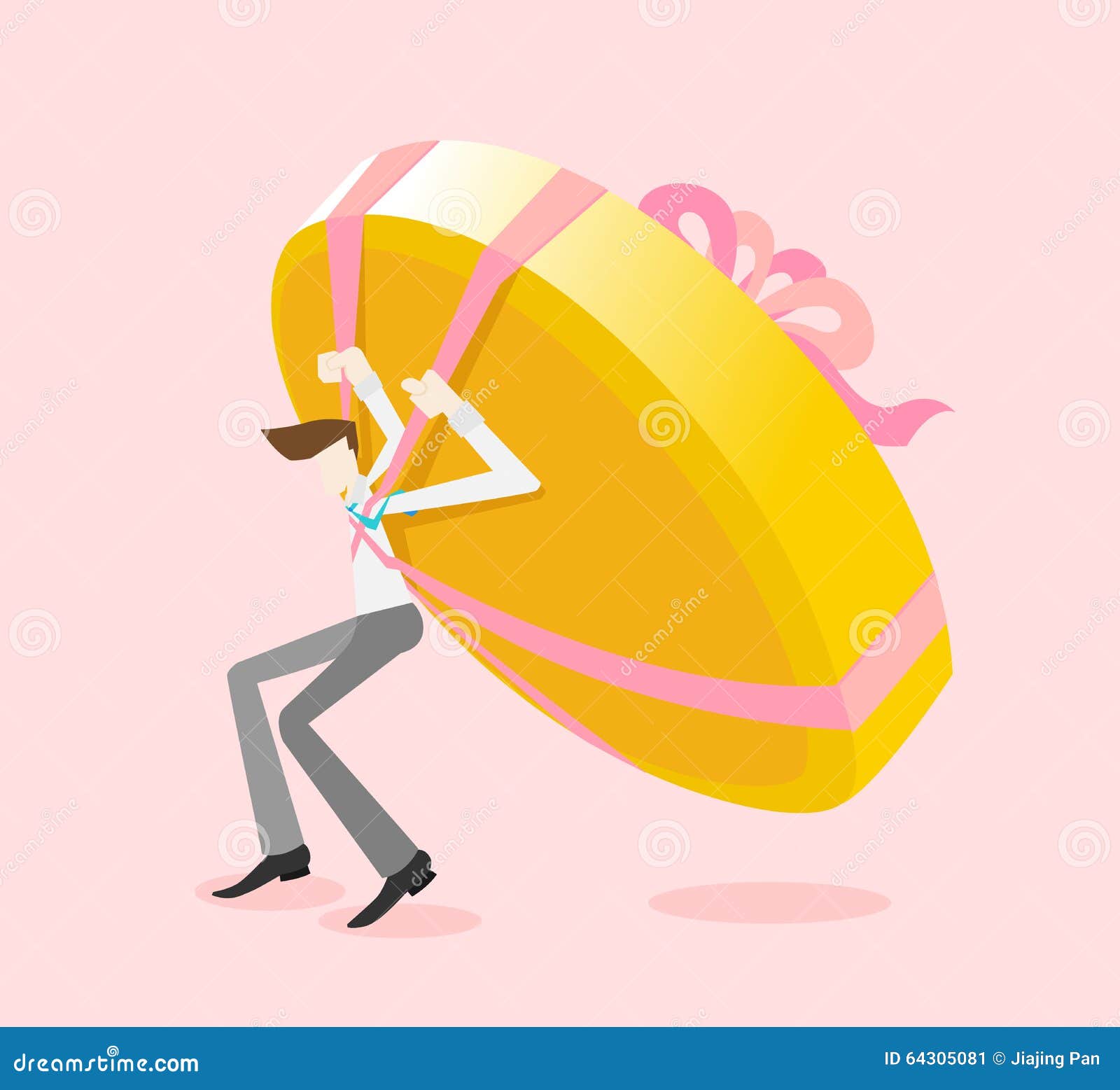 Sweet burden stock illustration. Illustration of huge - 64305081