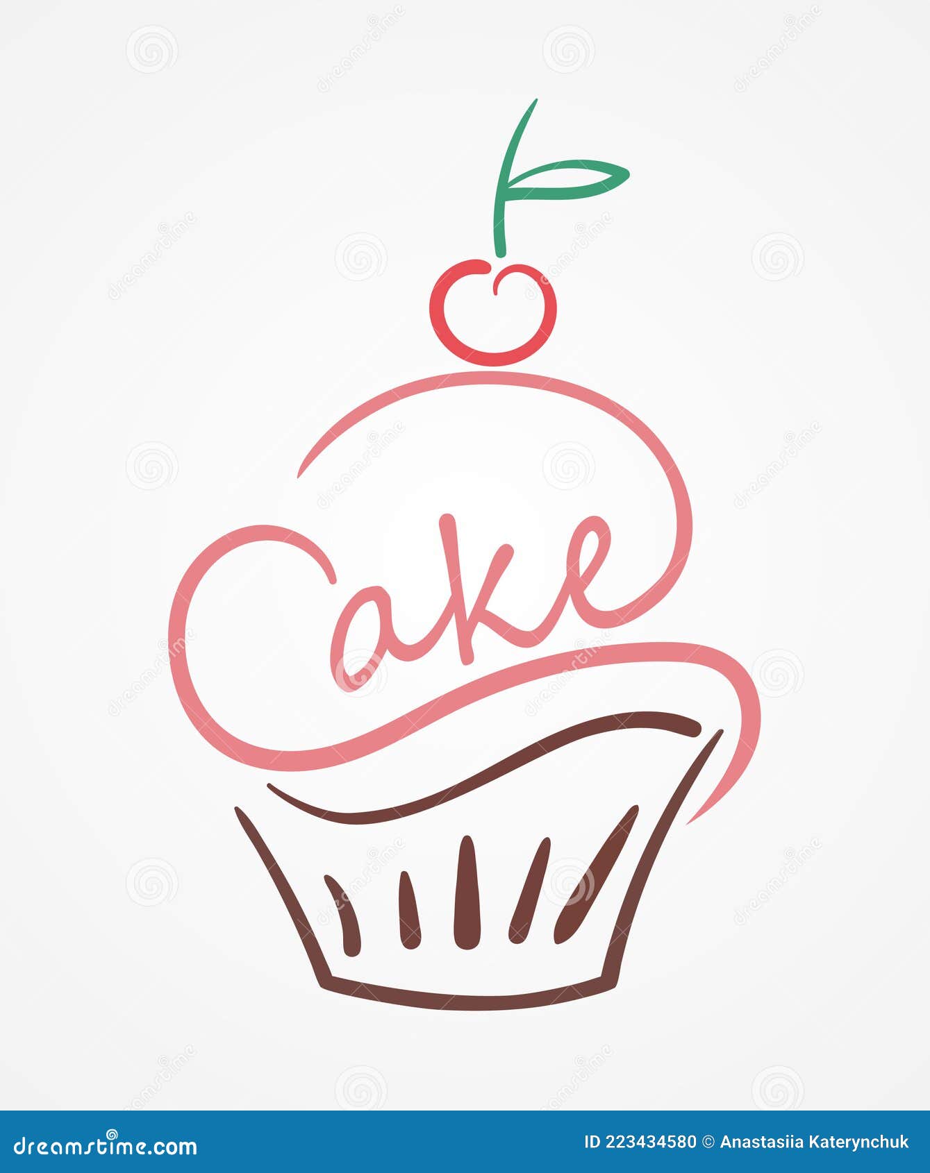 Sweet Cake Logo Cupcake Logo Icon Stock Vector - Illustration of ...