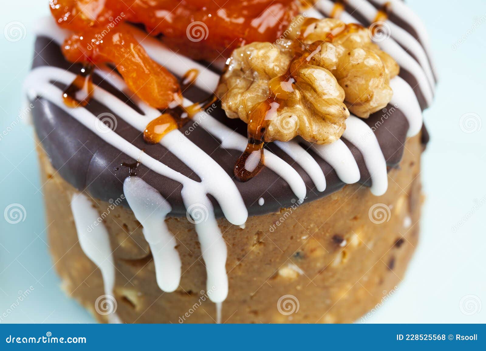 Sweet Cake in the Shape of a Cylinder Stock Photo - Image of snack ...