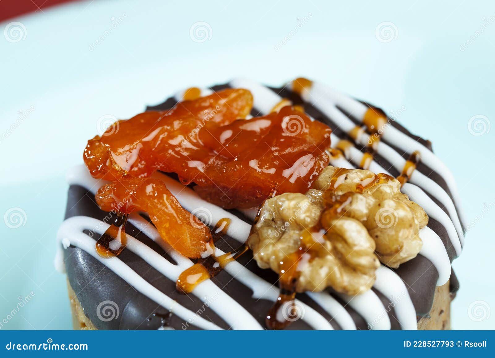 Sweet Cake in the Shape of a Cylinder Stock Image - Image of cream ...