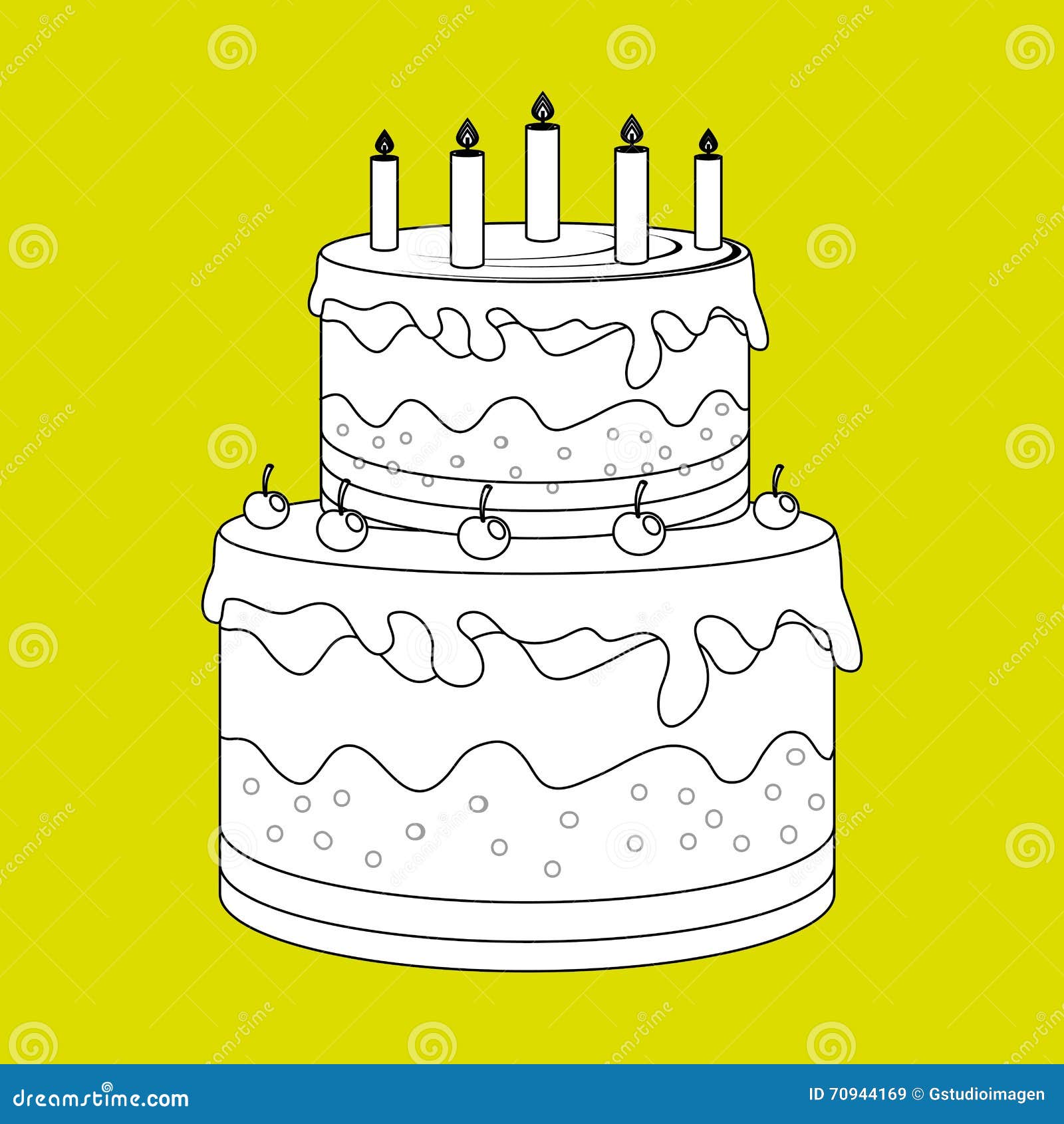 Sweet cakes design stock illustration. Illustration of icon - 70944169