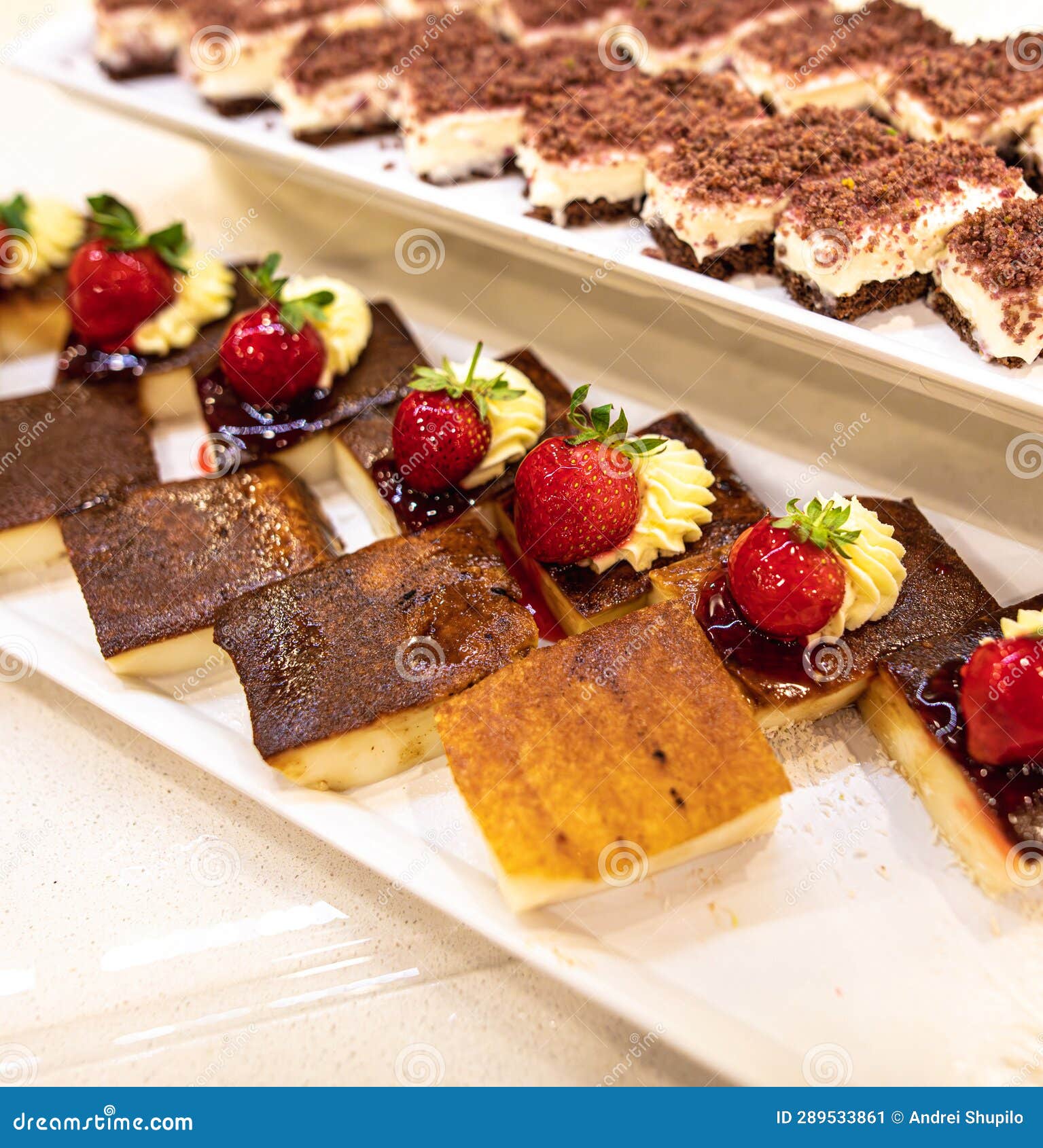 Sweet Cakes on Display in a Restaurant Stock Image - Image of display ...