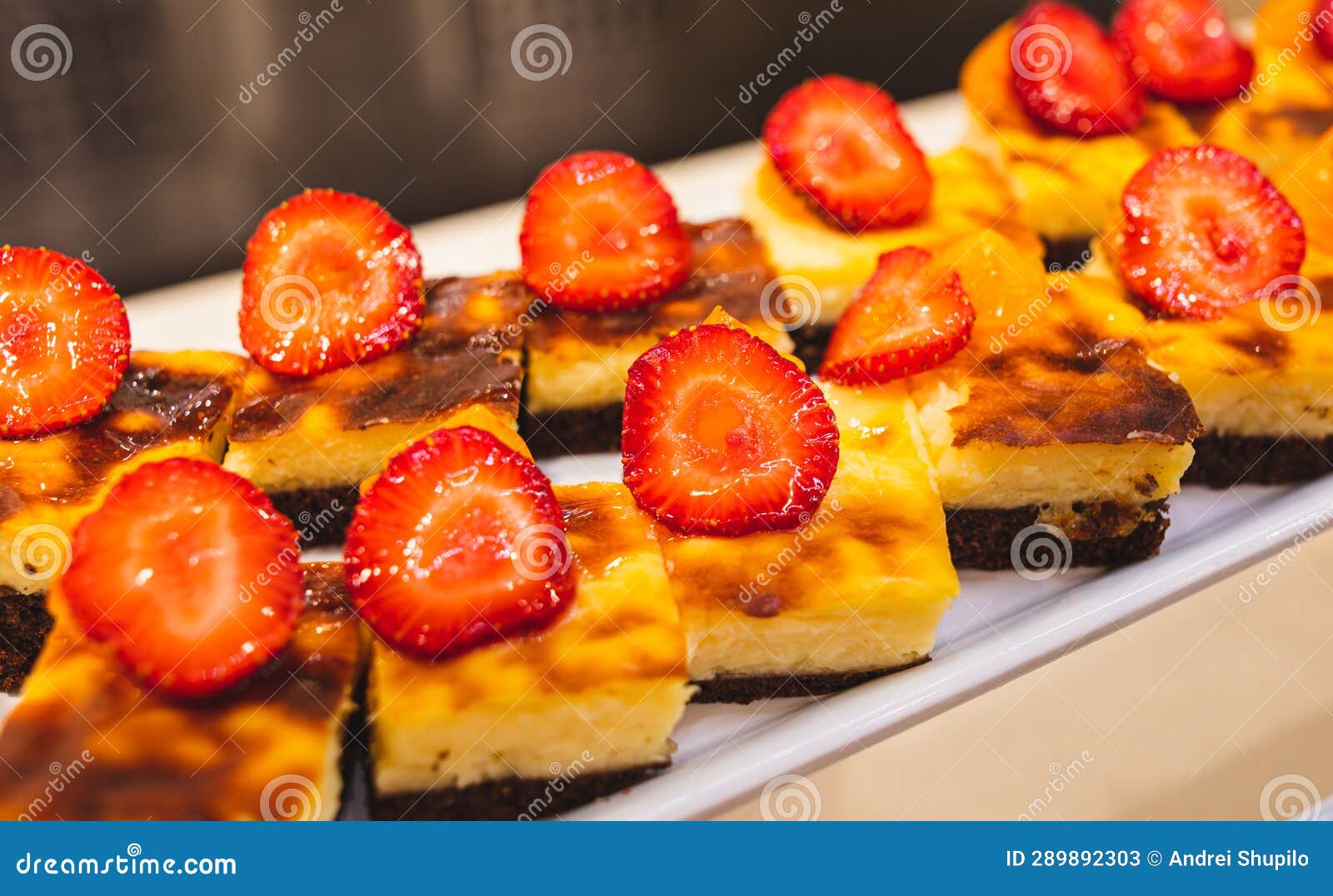 Sweet Cakes on Display in a Restaurant Stock Image - Image of ...