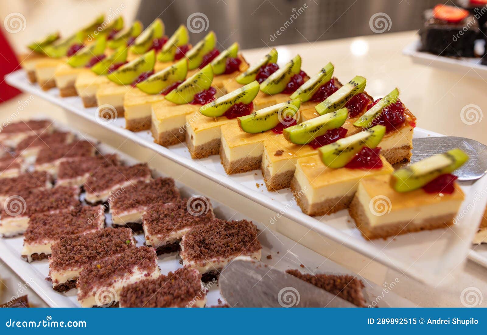 Sweet Cakes on Display in a Restaurant Stock Image - Image of cafe ...