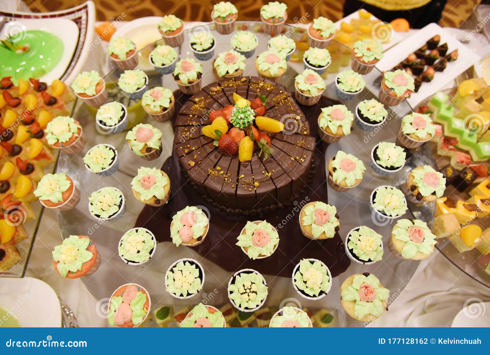 Sweet cakes. stock photo. Image of cake, candy, sweet - 177128162