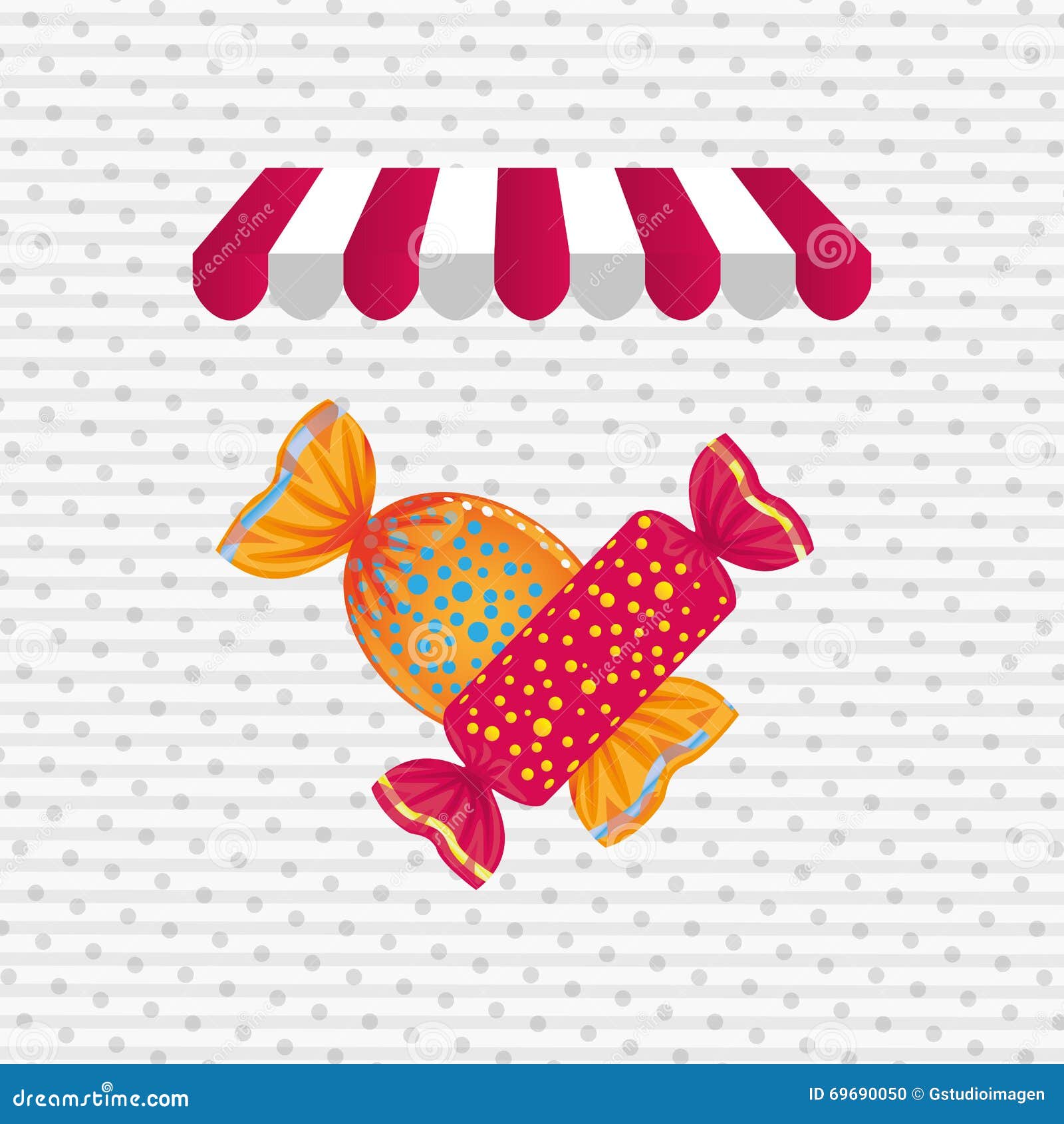 Sweet candy design stock illustration. Illustration of silhouette ...