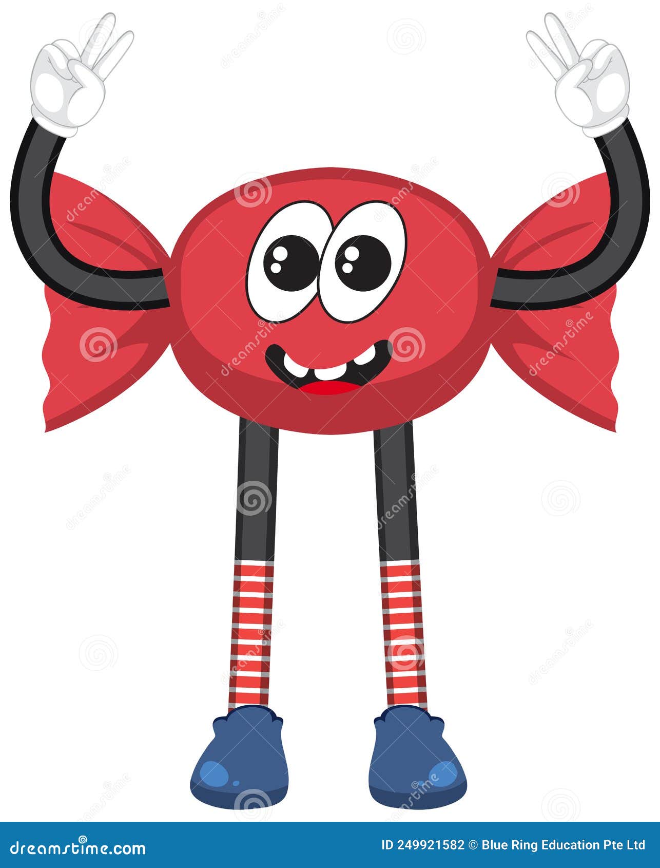 Sweet Candy with Facial Expression Stock Vector - Illustration of clip ...