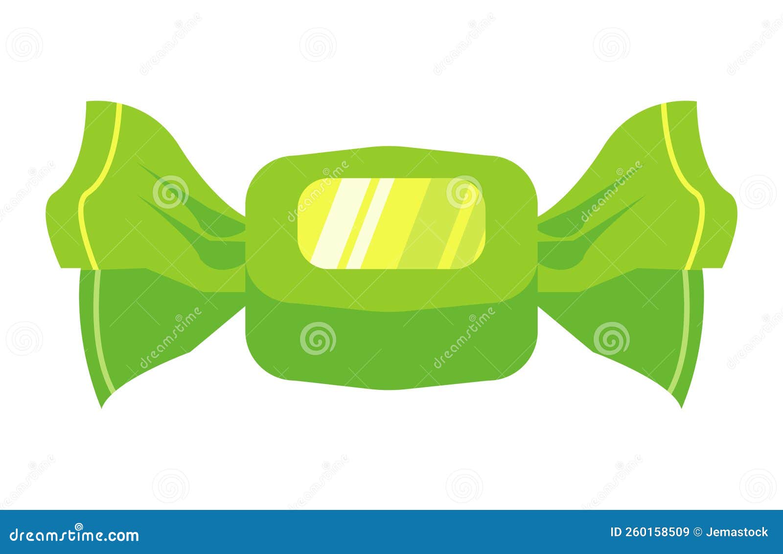 Sweet candy green pack stock vector. Illustration of cute - 260158509