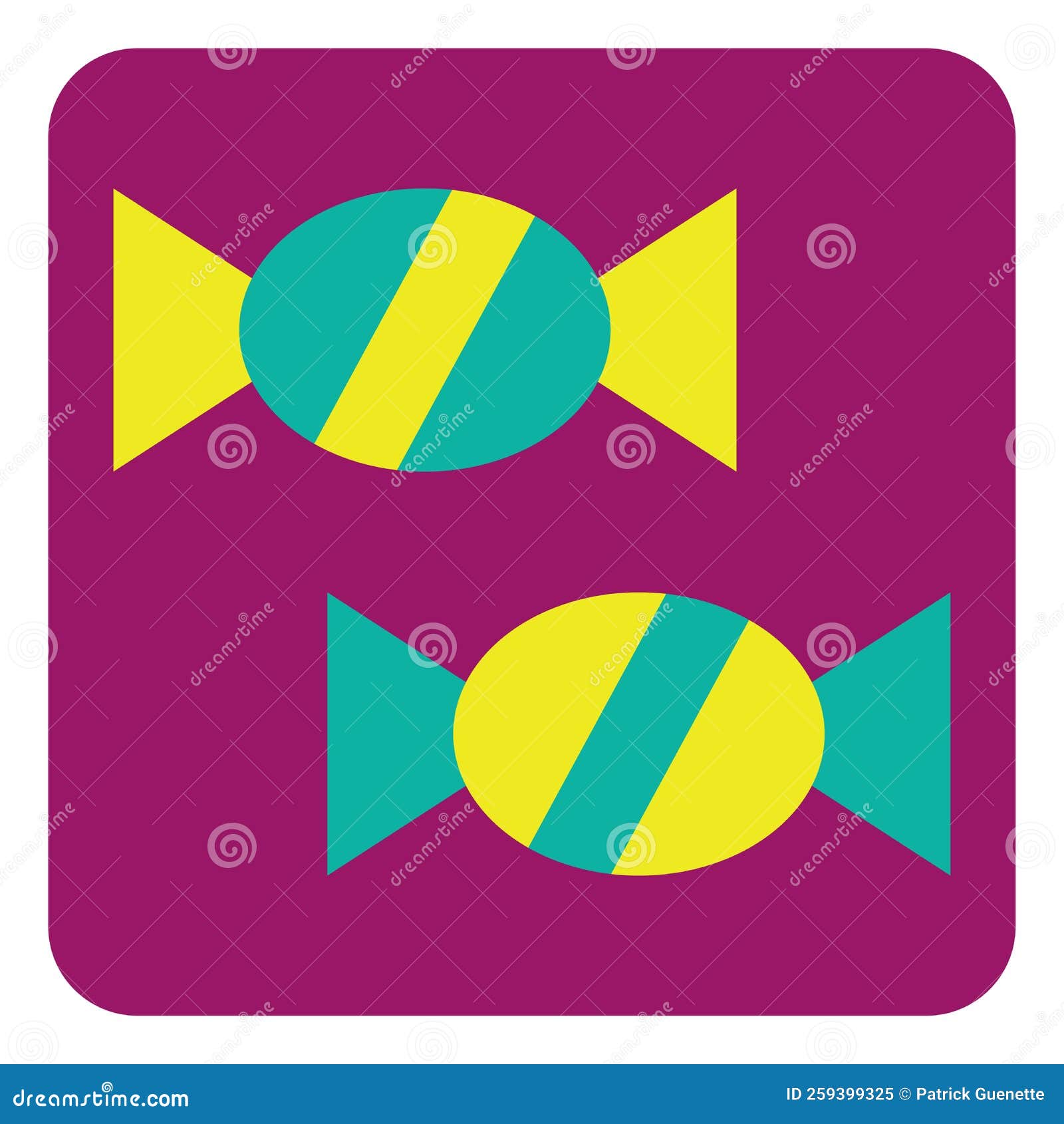 Sweet candy, icon stock vector. Illustration of cartoon - 259399325