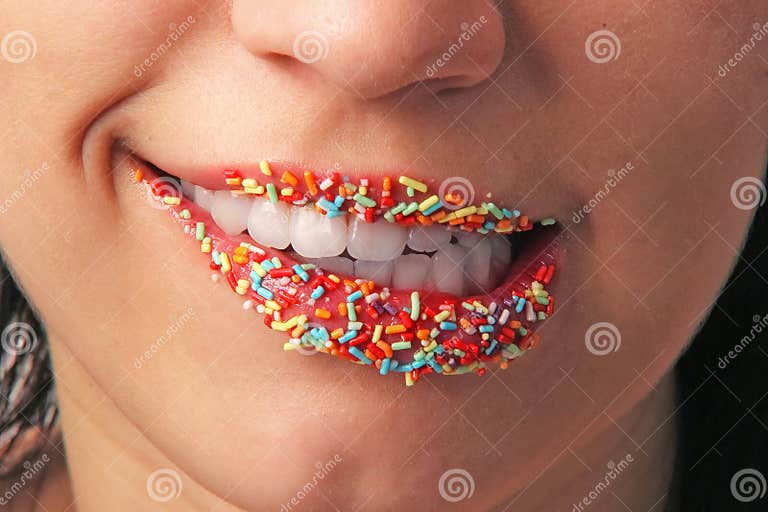 Sweet candy lips stock image. Image of colorful, cheerful - 8730631
