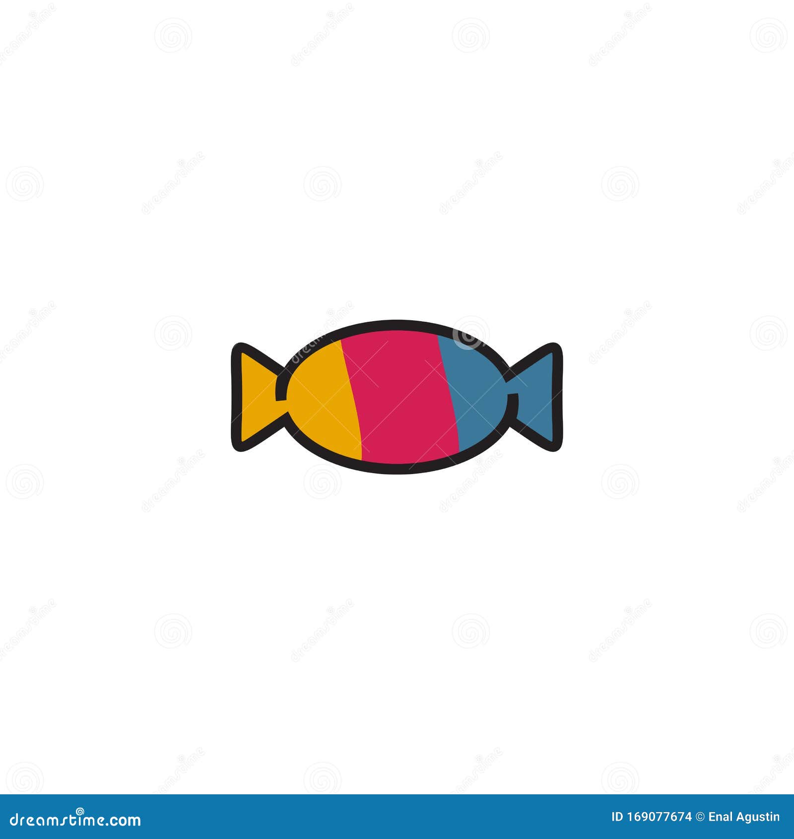 Sweet Candy Logo Design Vector Template Stock Vector - Illustration of ...