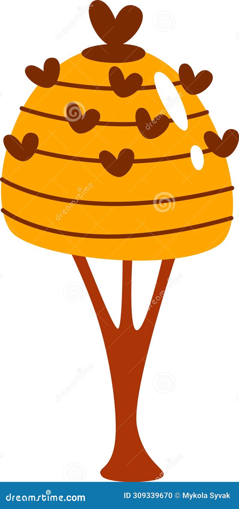 Sweet Candy Tree stock vector. Illustration of vector - 309339670