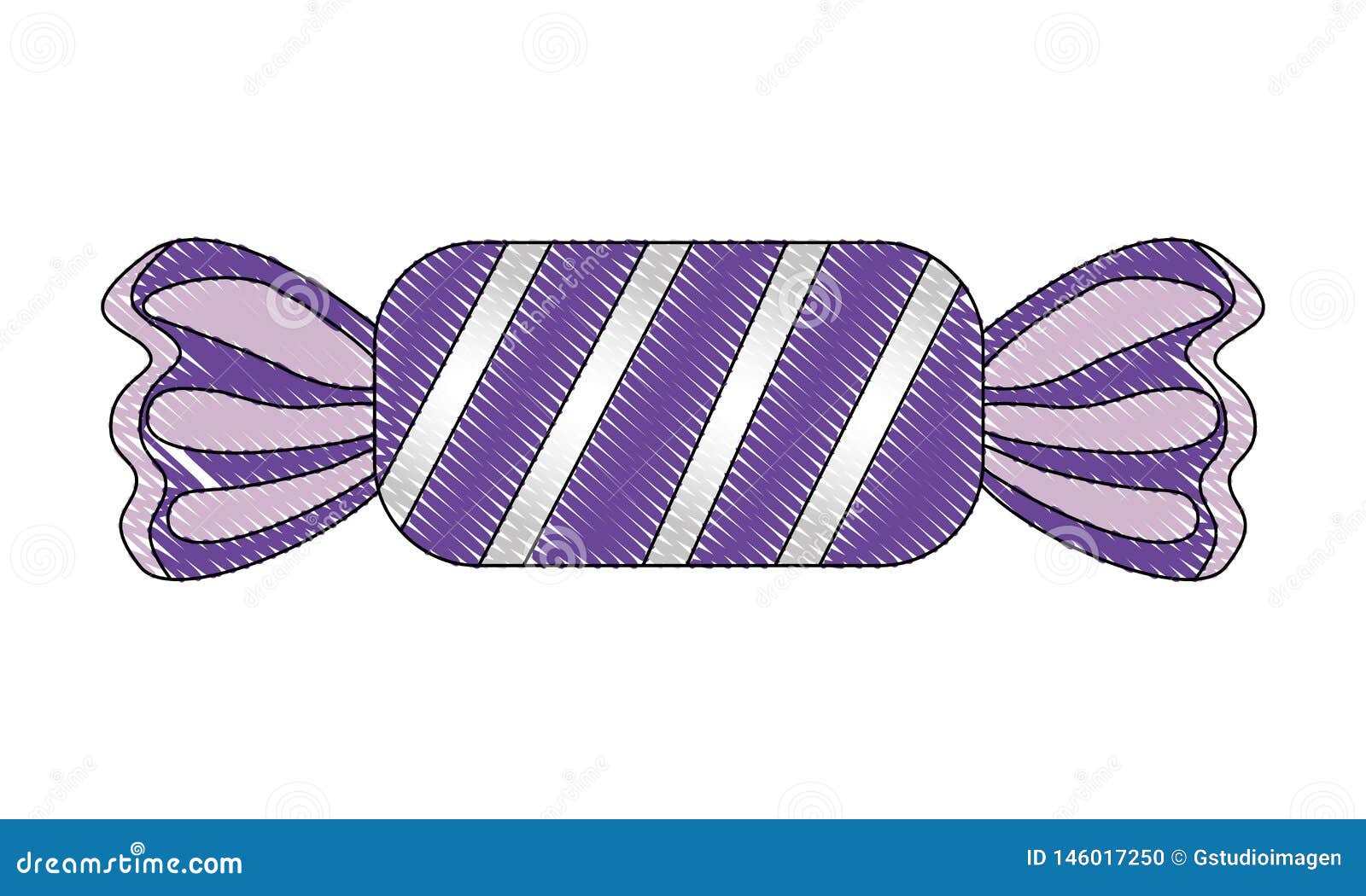 Sweet Candy Wrapper Isolated Image Stock Illustration - Illustration of ...