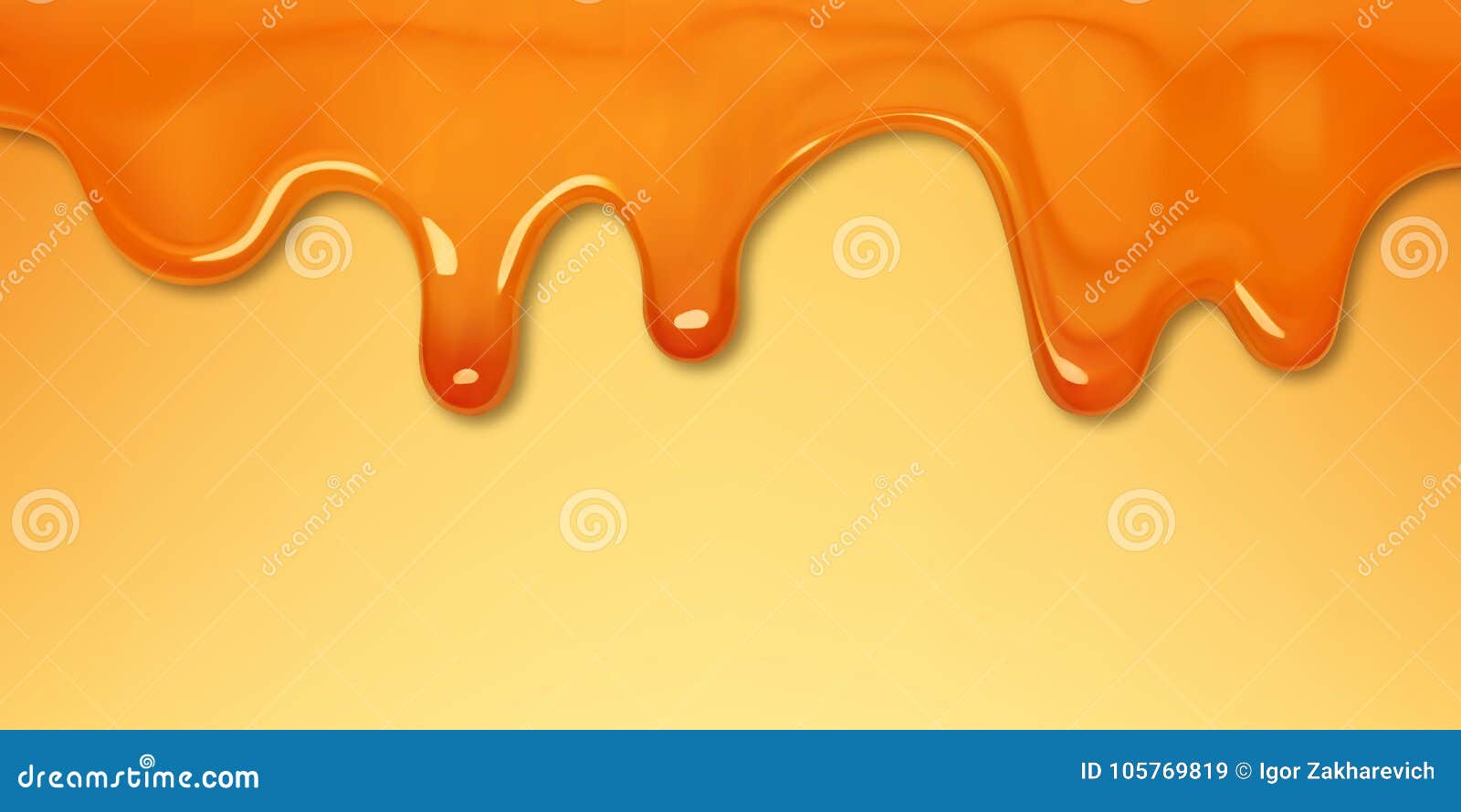 Sweet Caramel Sauce Cartoon Vector | CartoonDealer.com #105769819