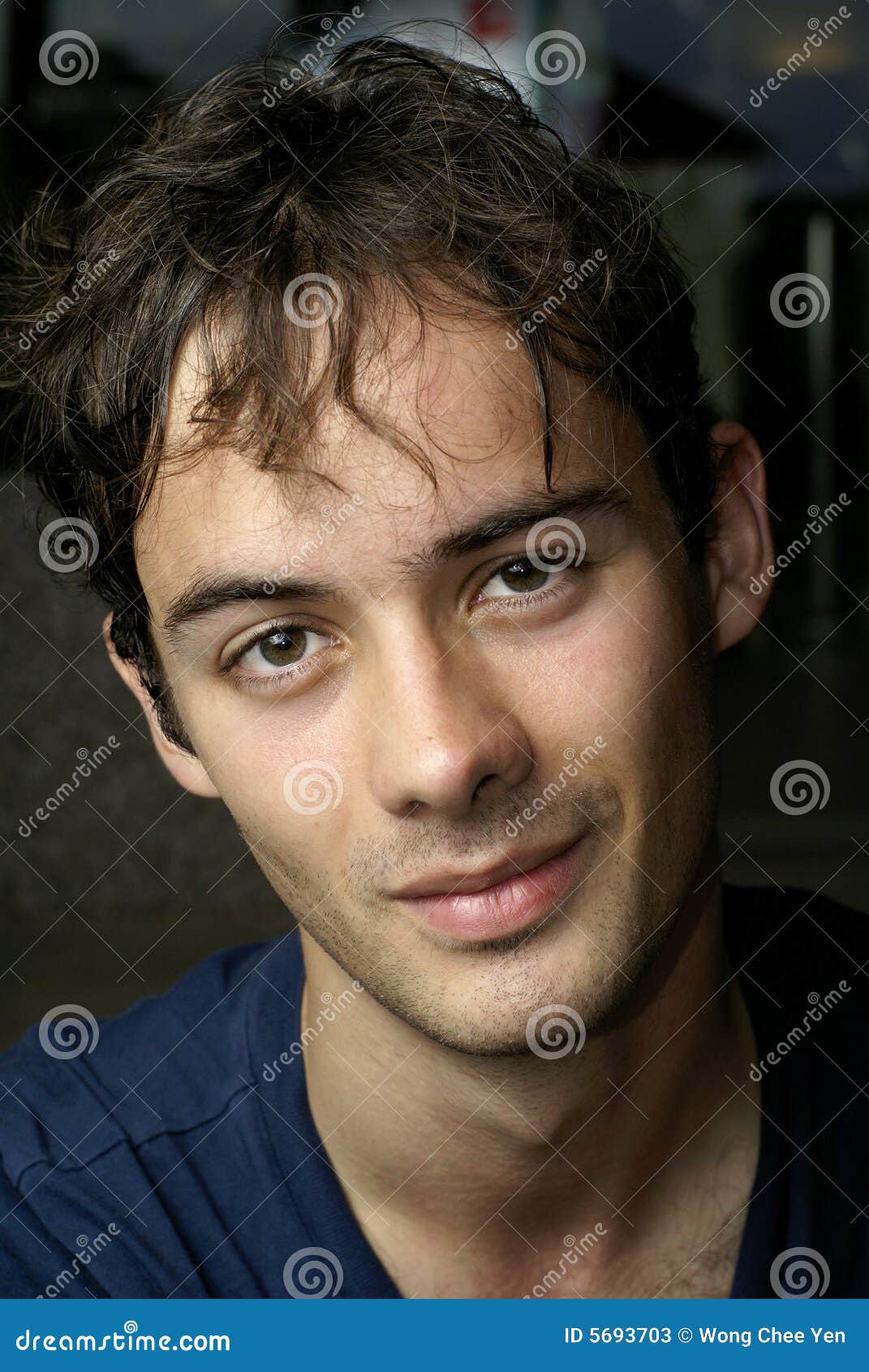 Sweet caucasian man stock image. Image of smile, young - 5693703