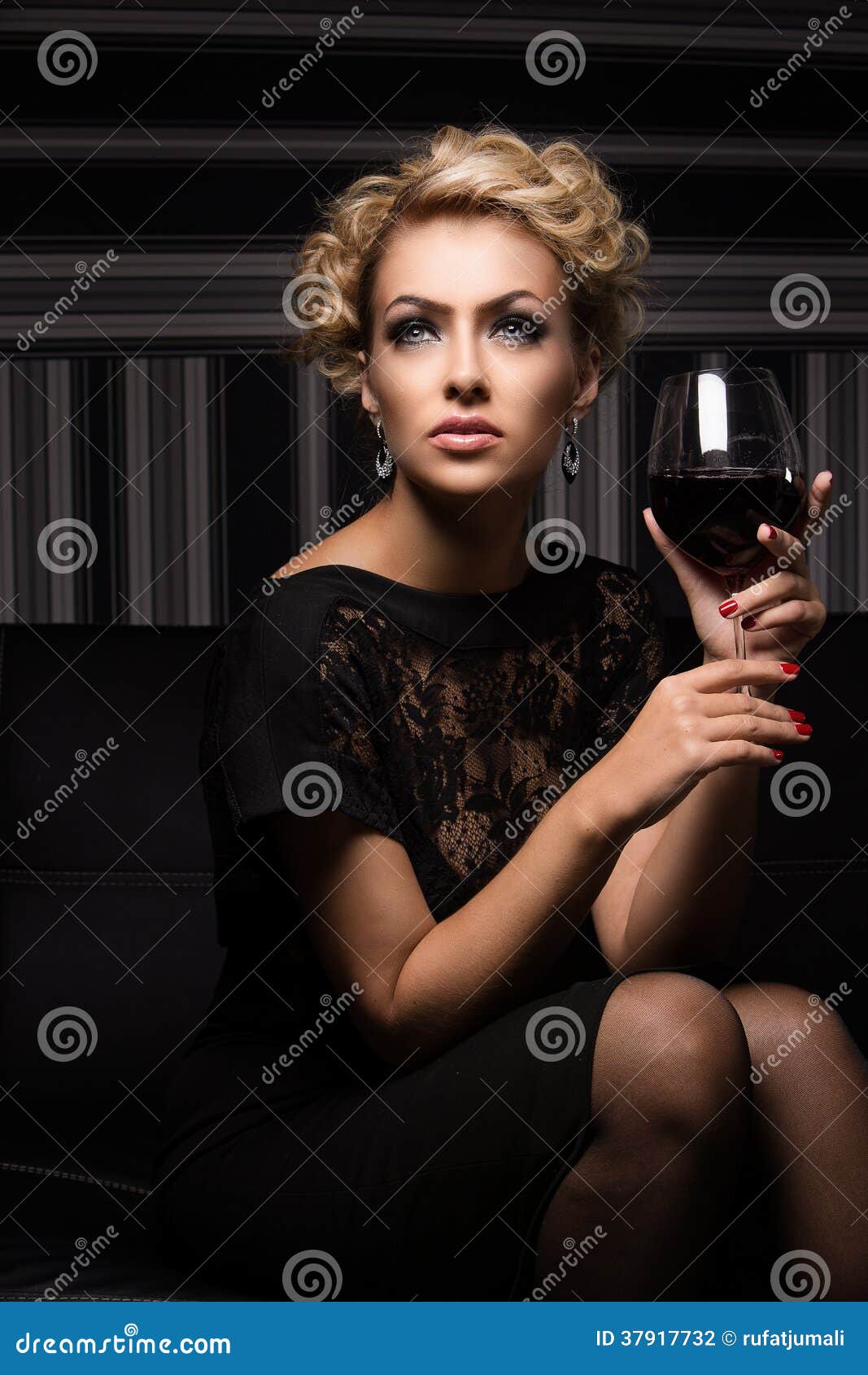 Sweet and Charming Lady with Unknown Secrets Stock Photo - Image of ...