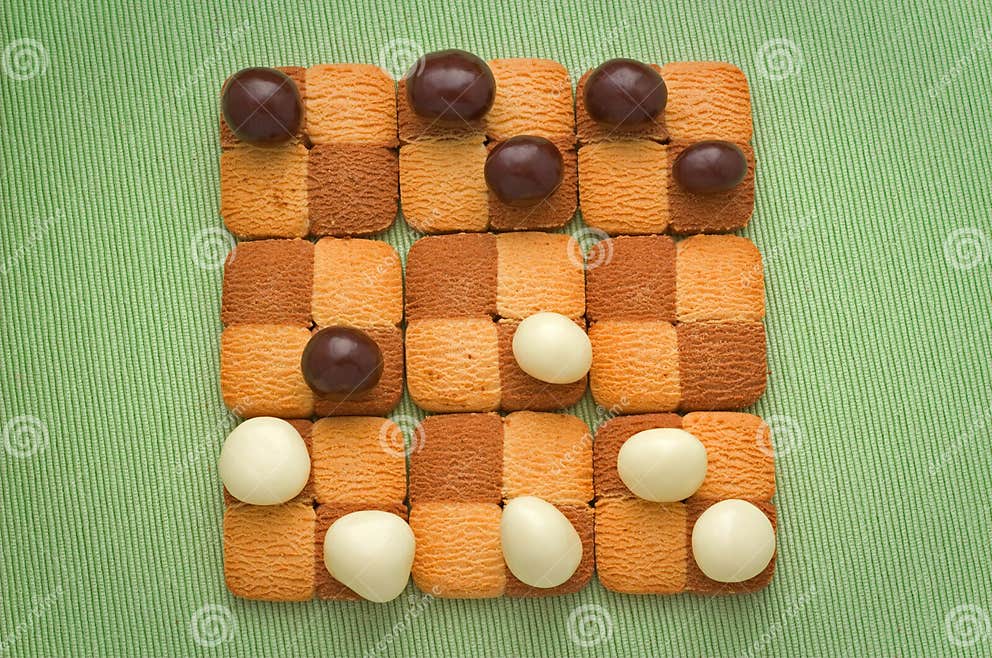 Sweet checkers stock image. Image of sweet, white, food - 24119269