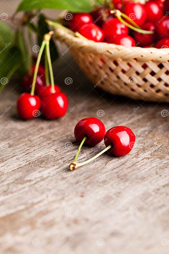Sweet cherry stock image. Image of fruit, juicy, basket - 25181875