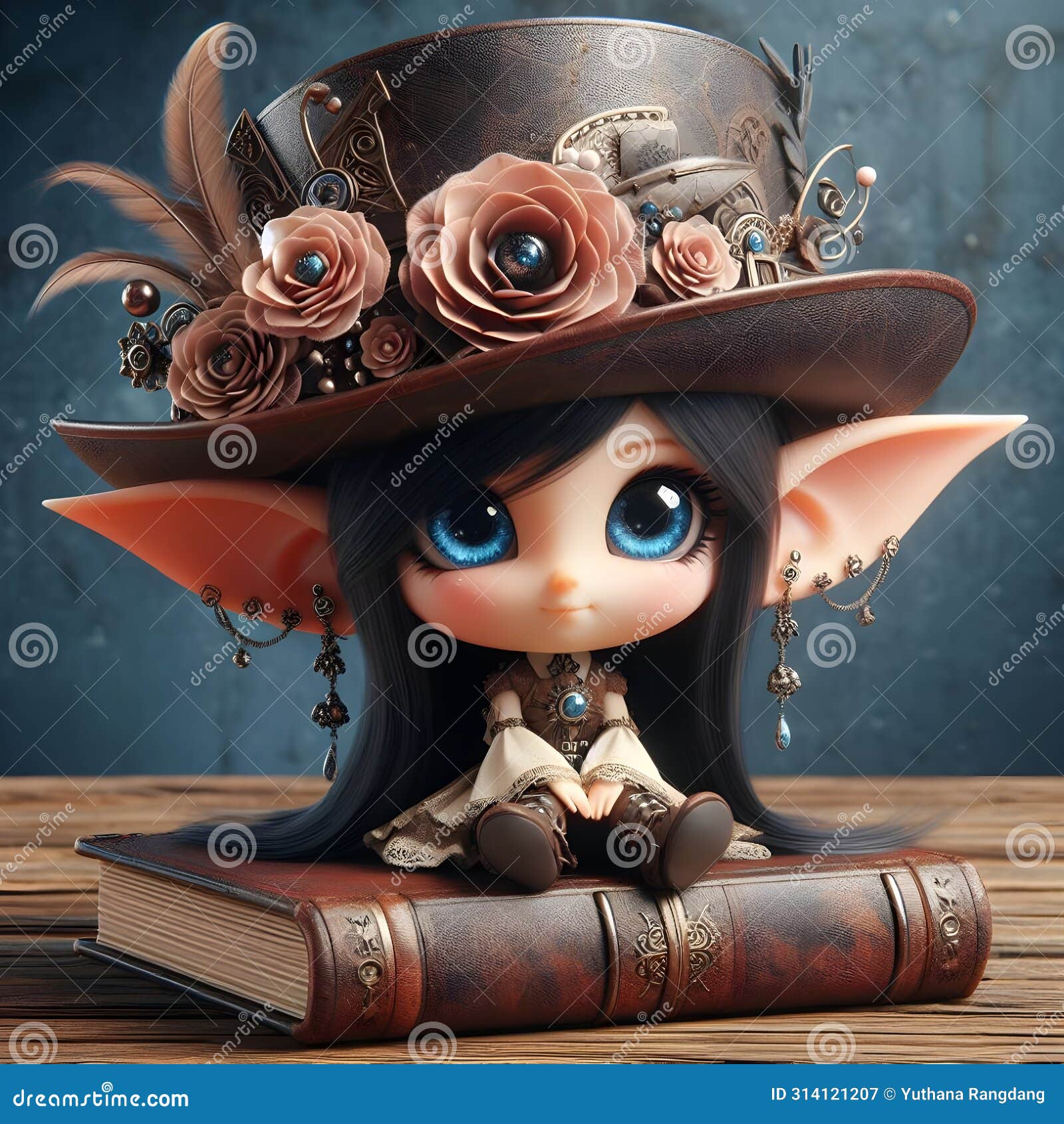 Sweet Chibi Unicorn Cartoon Background Illustration | CartoonDealer.com ...