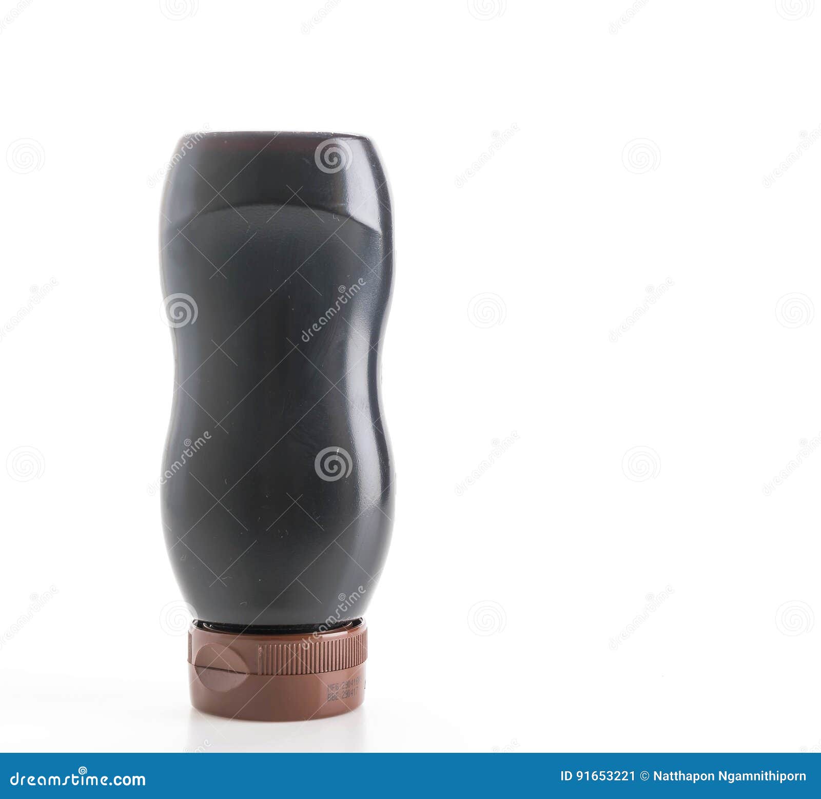 The Sweet Chocolate in Bottle Stock Image - Image of syrup, isolated ...